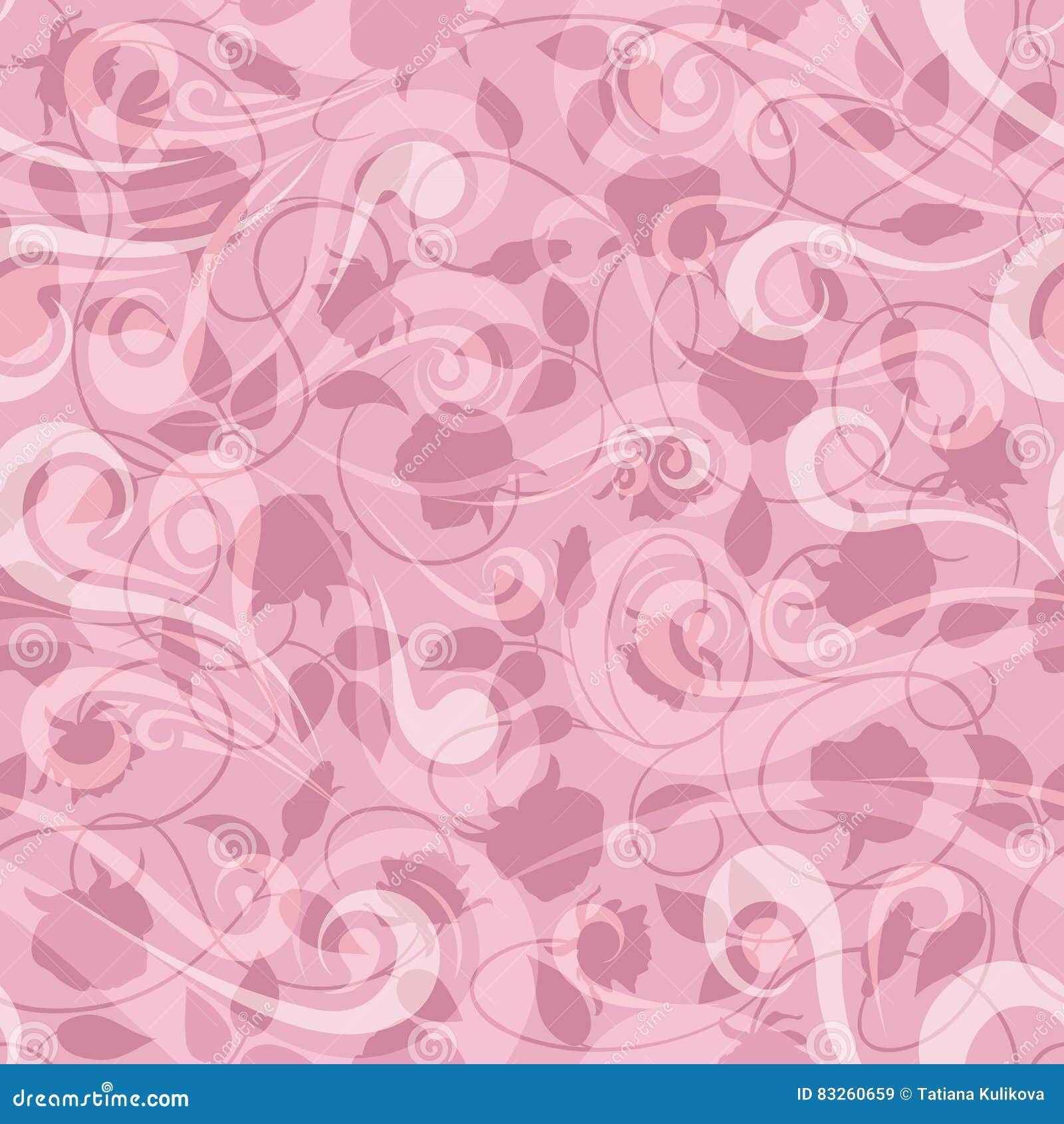 Seamless Vintage Curly Pattern Stock Vector - Illustration of fabric ...