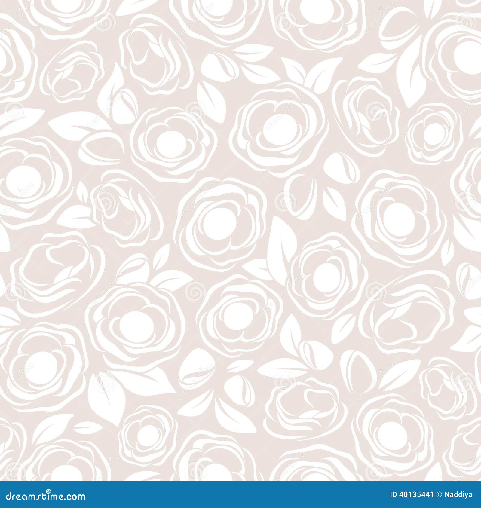 Vintage Ivory Flowers Seamless Stock Illustrations – 366 Vintage Ivory ...