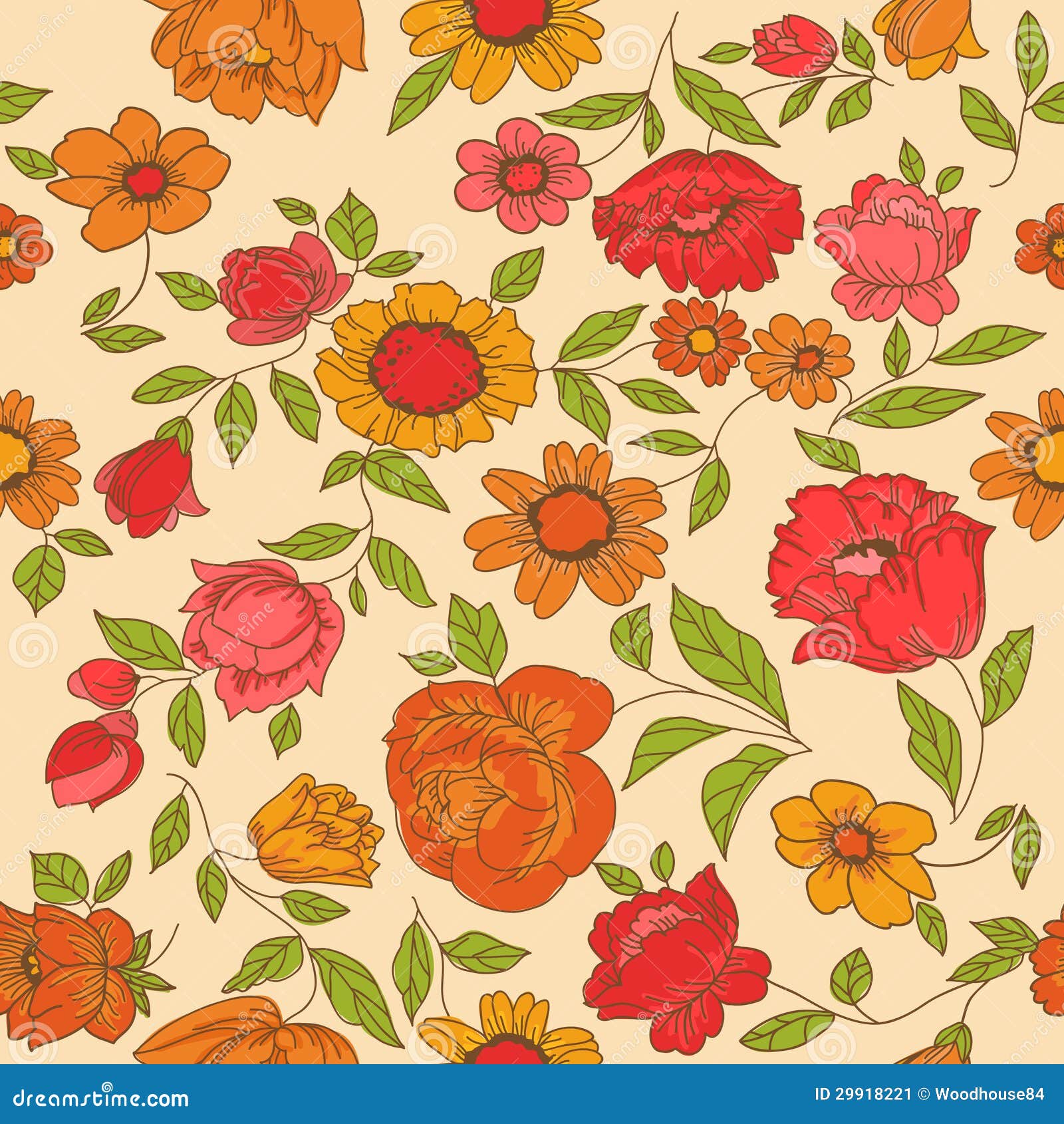 Vintage Flower Background stock vector. Illustration of beauty - 29918221