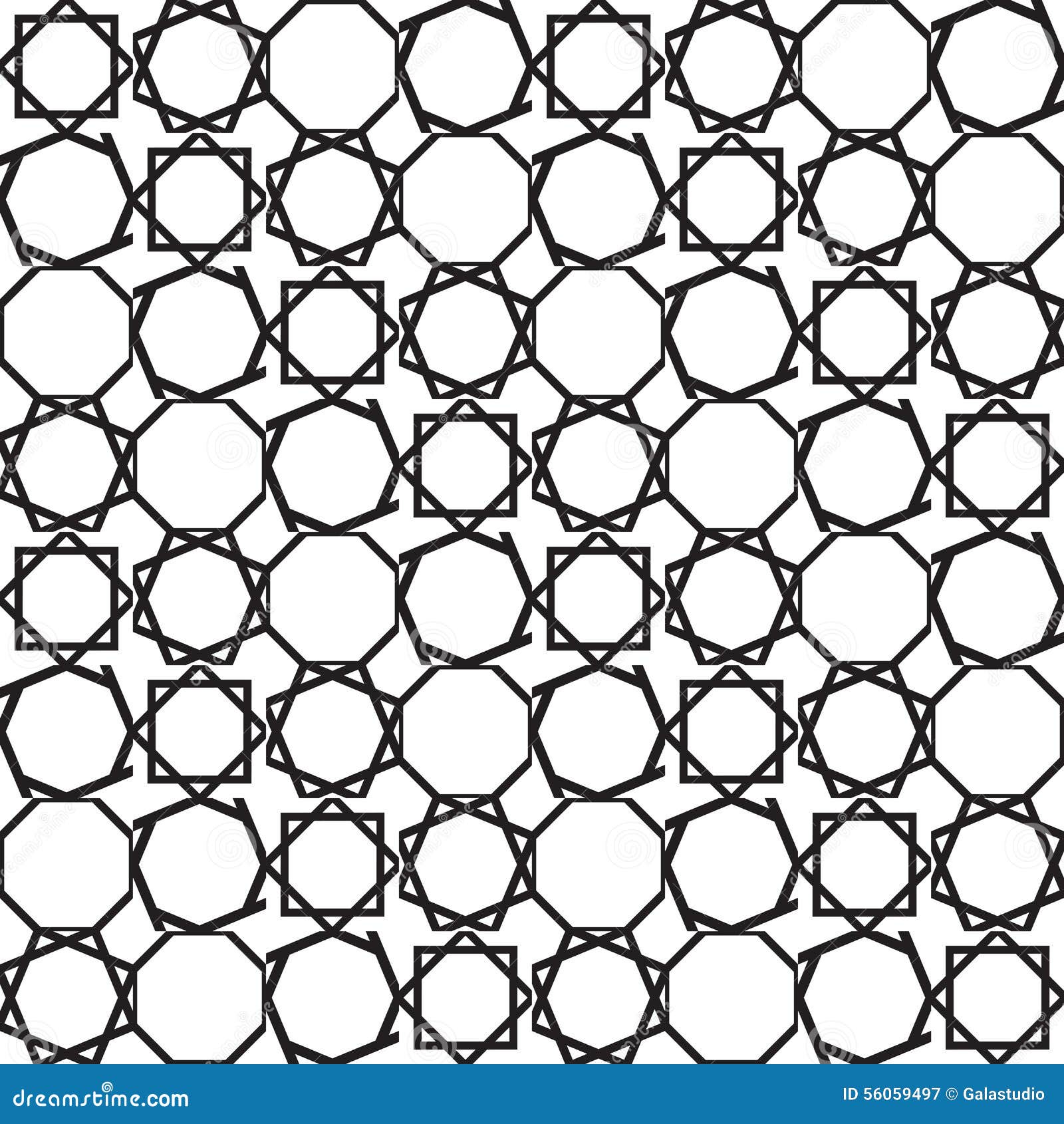 Seamless Vintage Geometric Pattern. Stock Illustration - Illustration ...