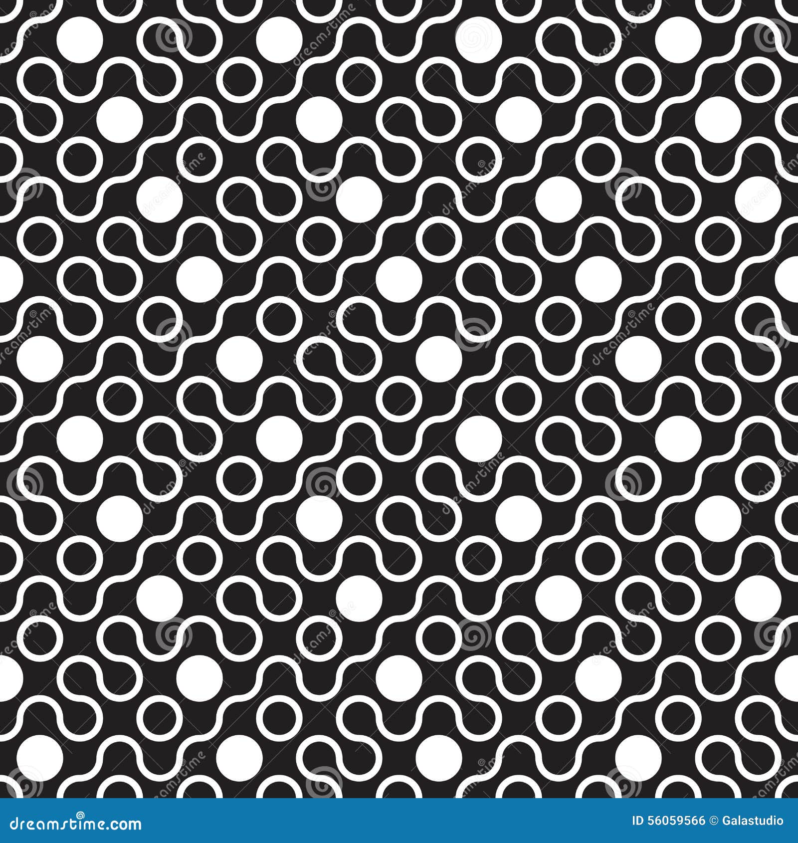 Seamless Vintage Geometric Pattern. Stock Illustration - Illustration ...