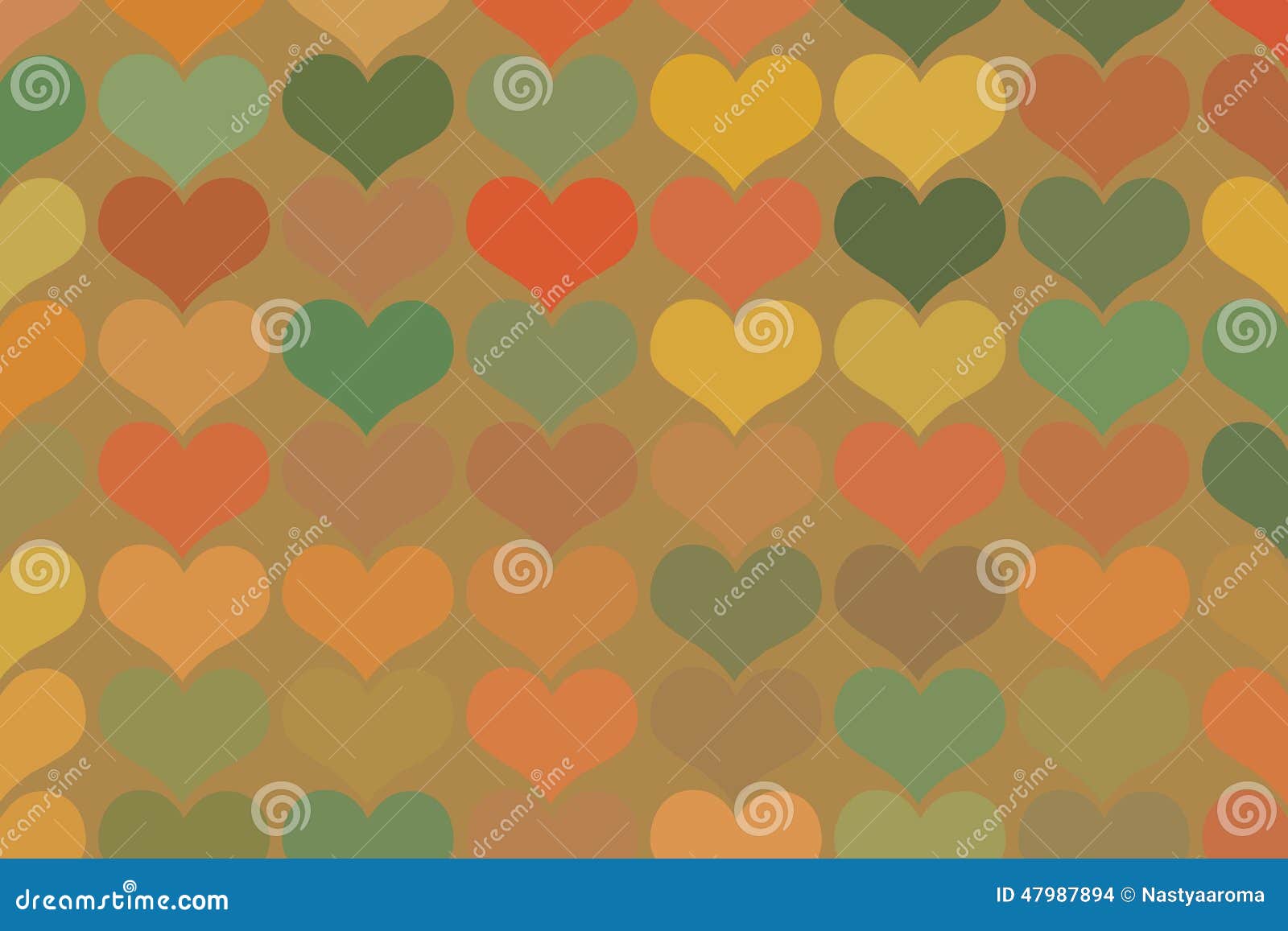 Seamless Vintage Heart Pattern Background Stock Vector - Illustration ...