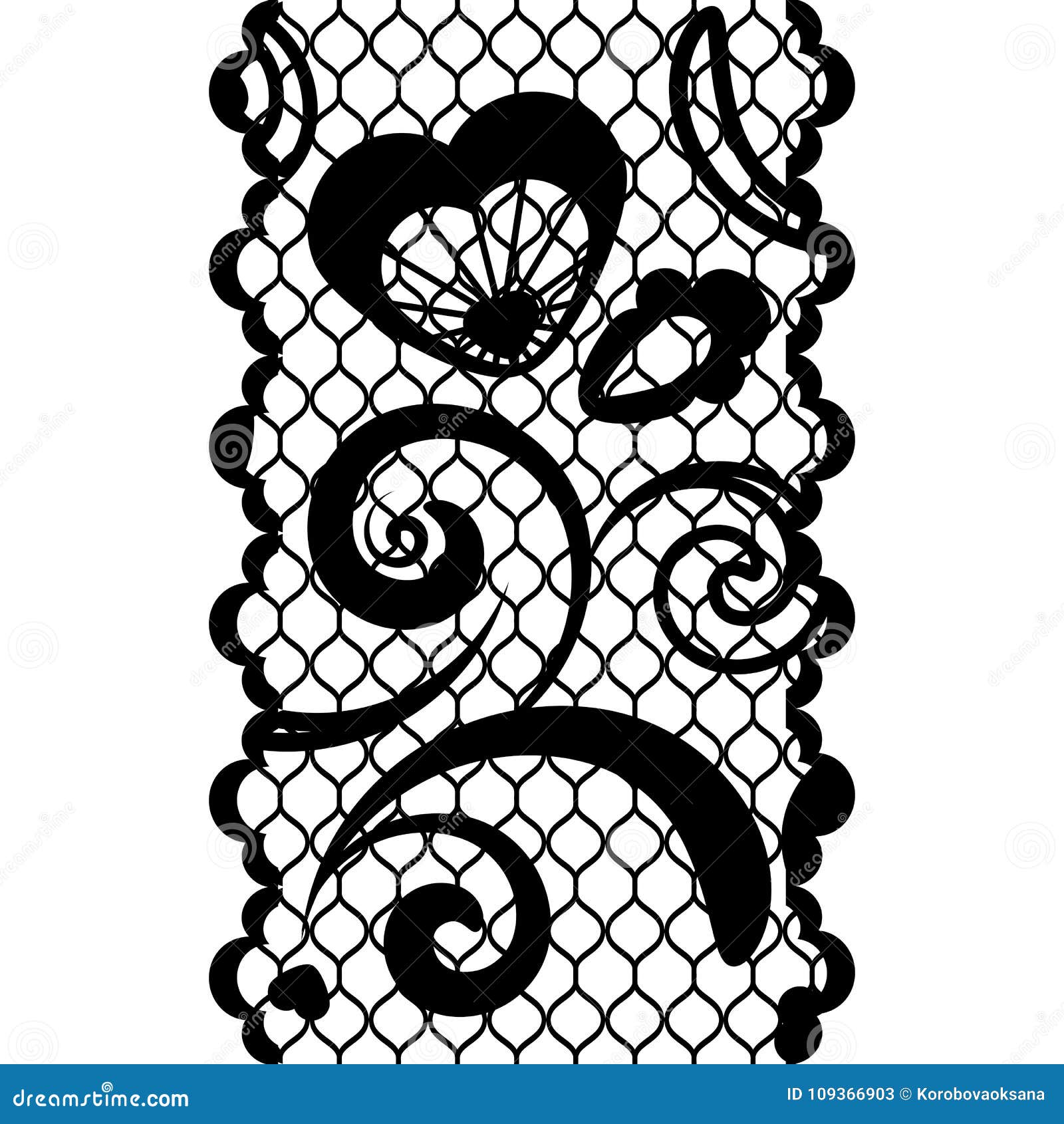 Simple Lace Patterns Clipart