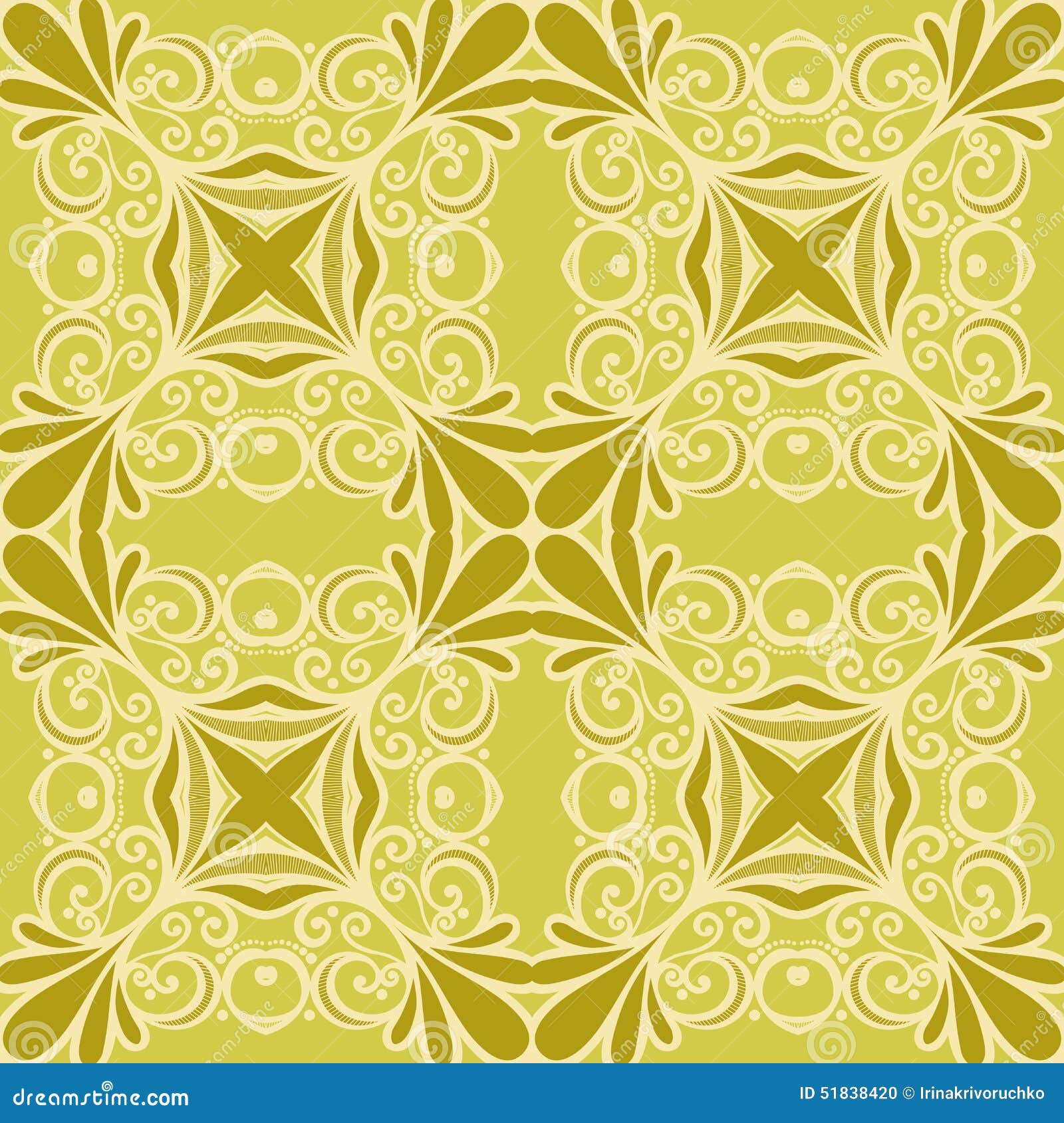 Seamless Vintage Lace Pattern (Vector) Stock Vector - Illustration of ...