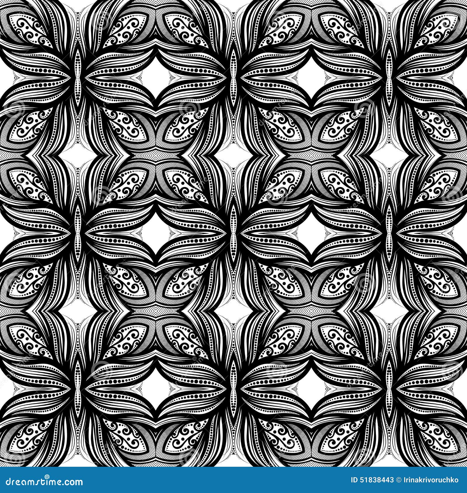 Seamless Vintage Lace Pattern (Vector) Stock Vector - Illustration of ...