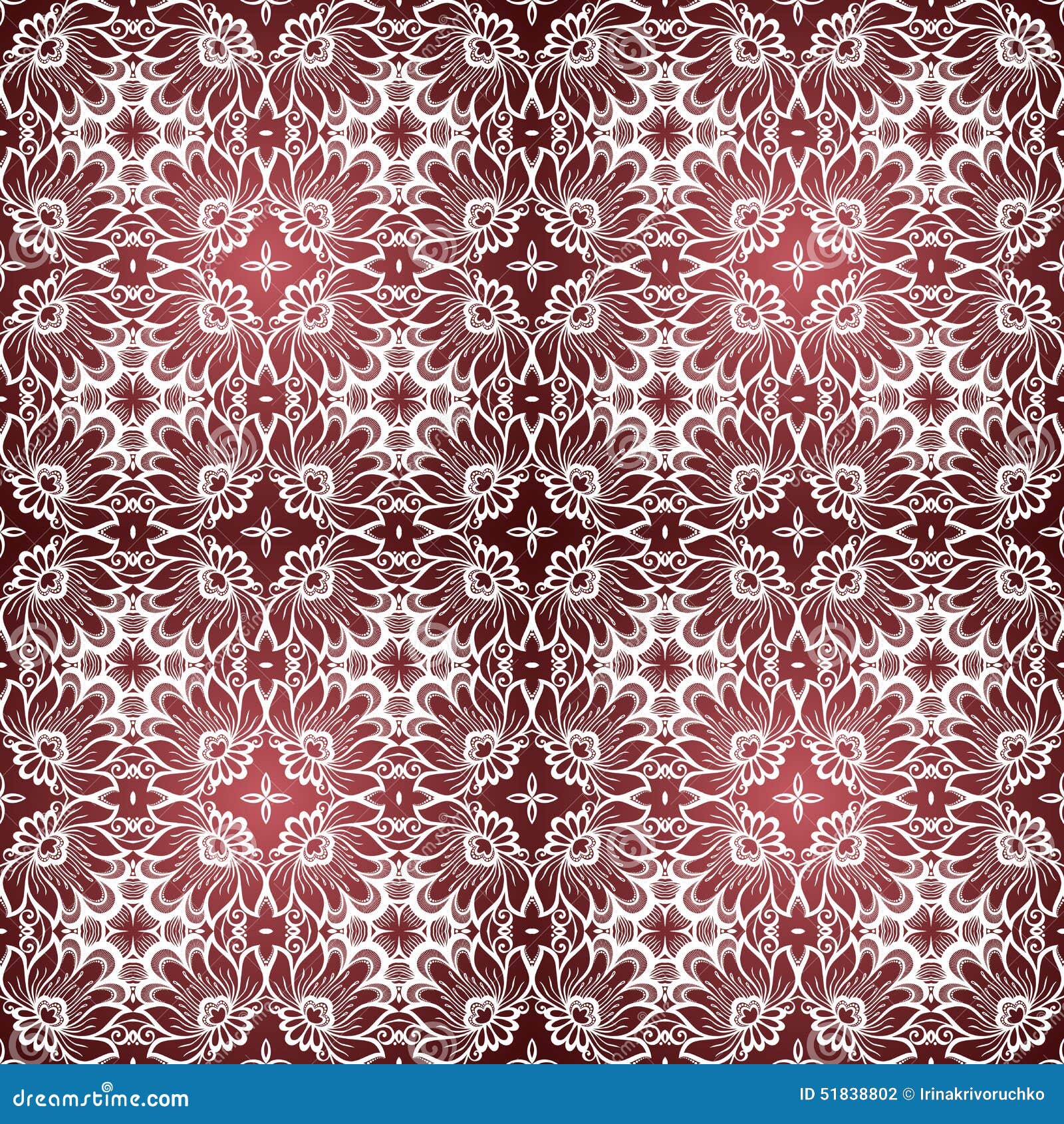 Seamless Vintage Lace Pattern (Vector) Stock Vector - Illustration of ...