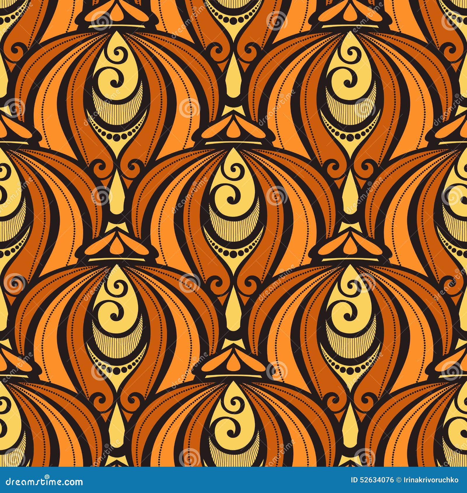 Seamless Vintage Lace Pattern (Vector) Stock Vector - Illustration of ...