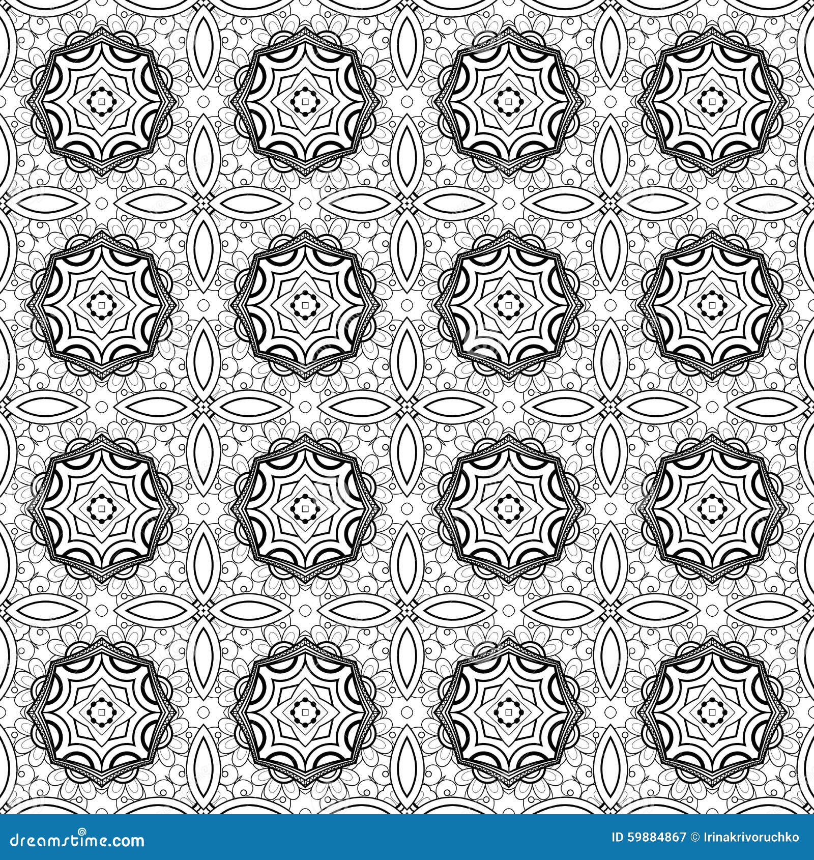 Seamless Vintage Lace Pattern (Vector) Stock Vector - Illustration of ...