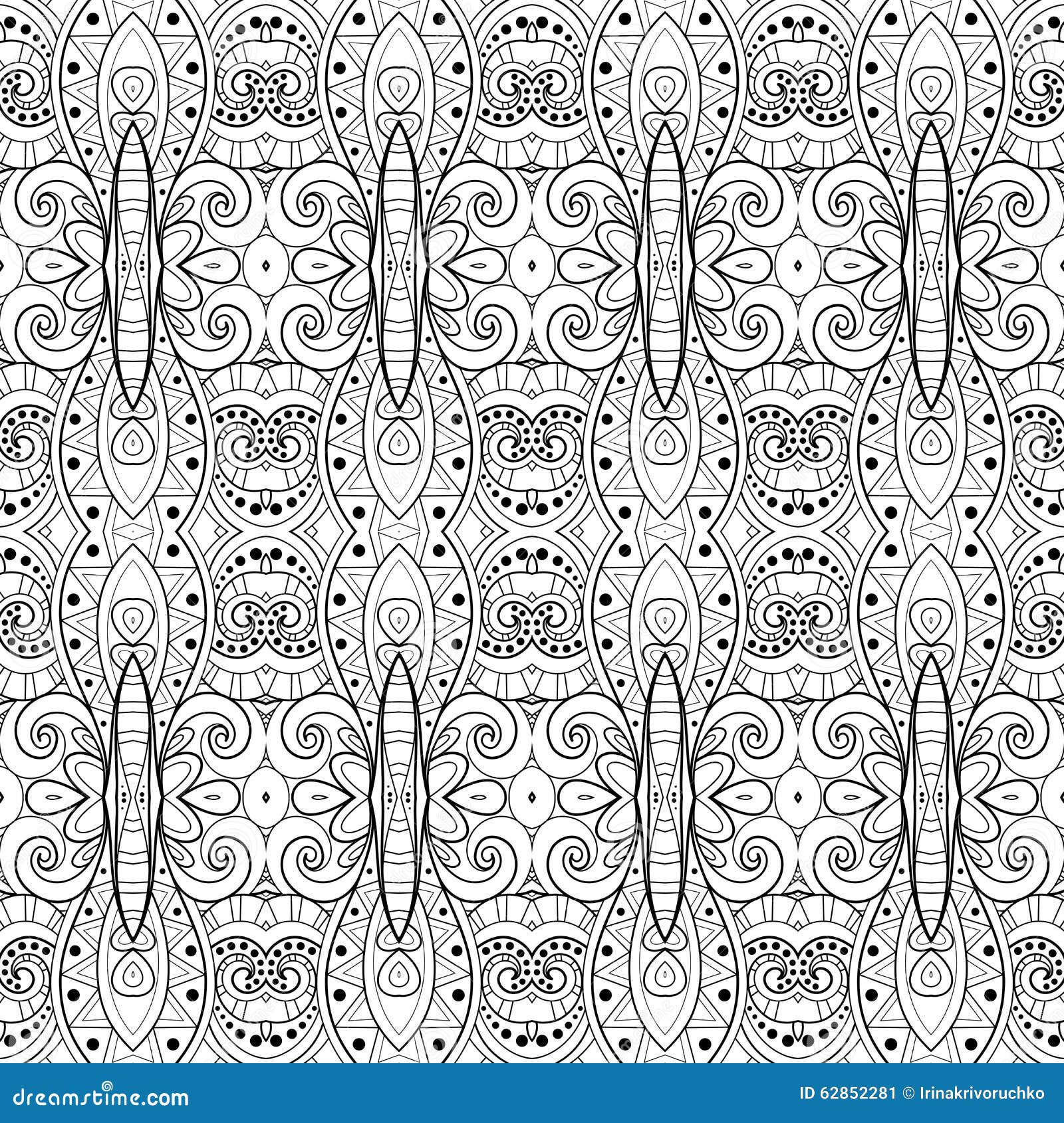 Seamless Vintage Lace Pattern (Vector) Stock Vector - Illustration of ...