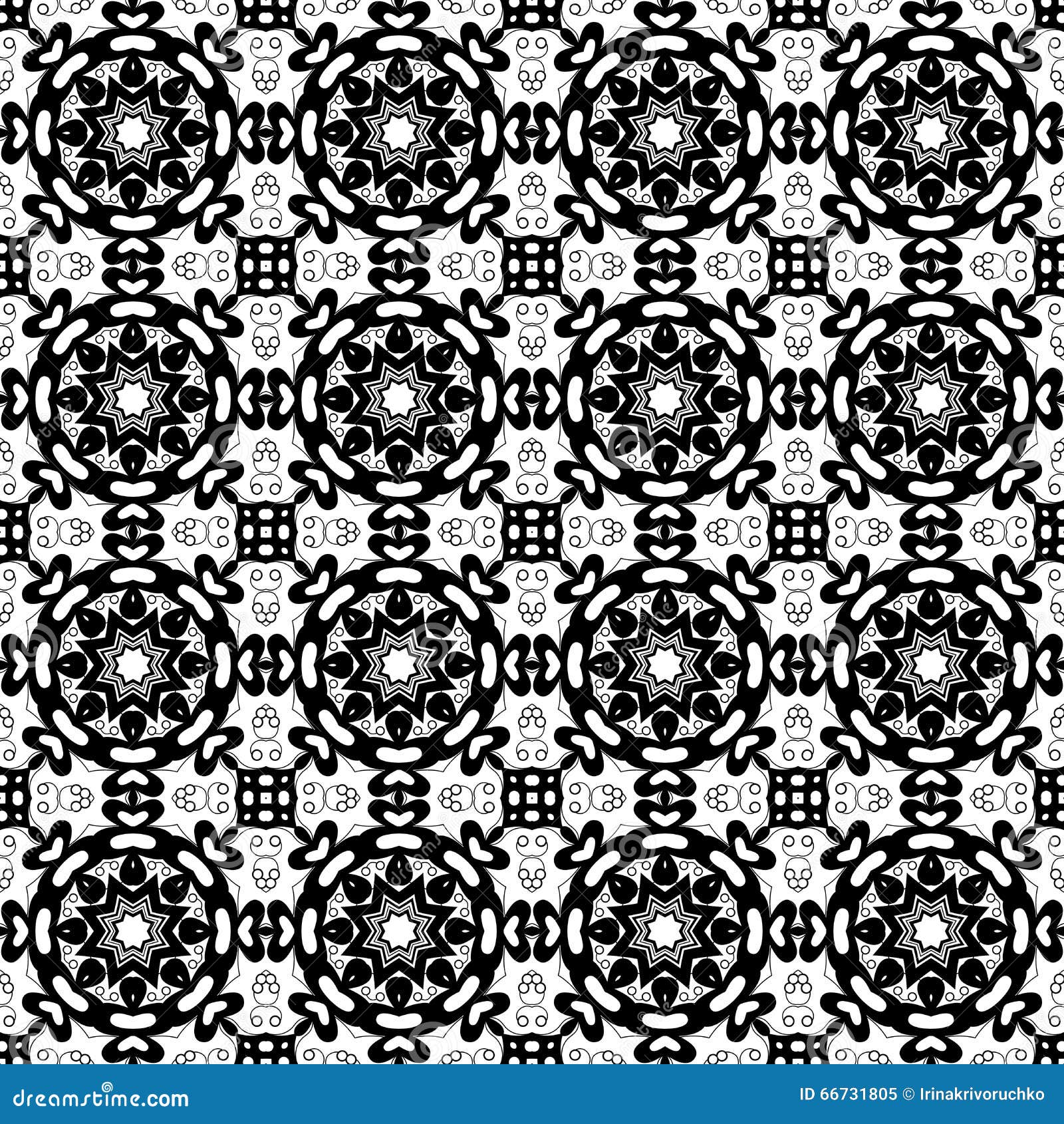 Seamless Vintage Lace Pattern (Vector) Stock Vector - Illustration of ...