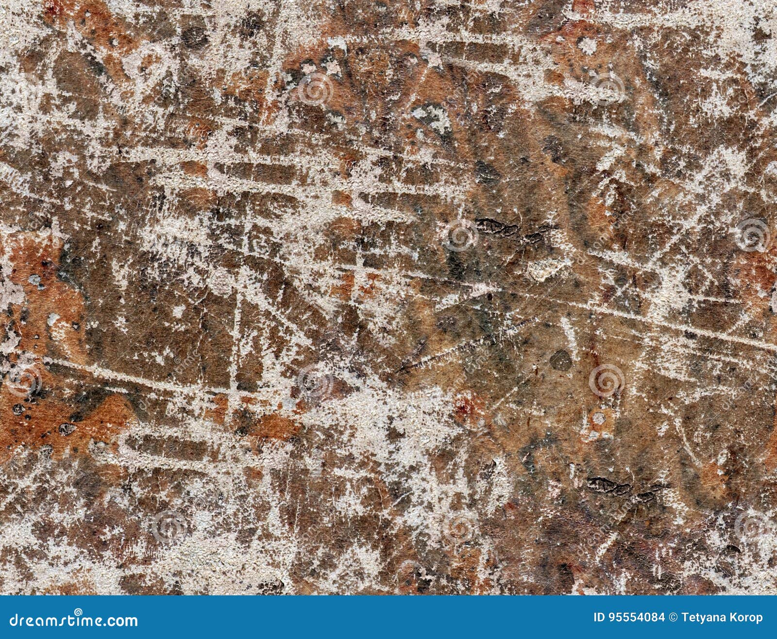 Seamless Vintage Pattern Background. Old Scratched Paper. Stock Photo ...