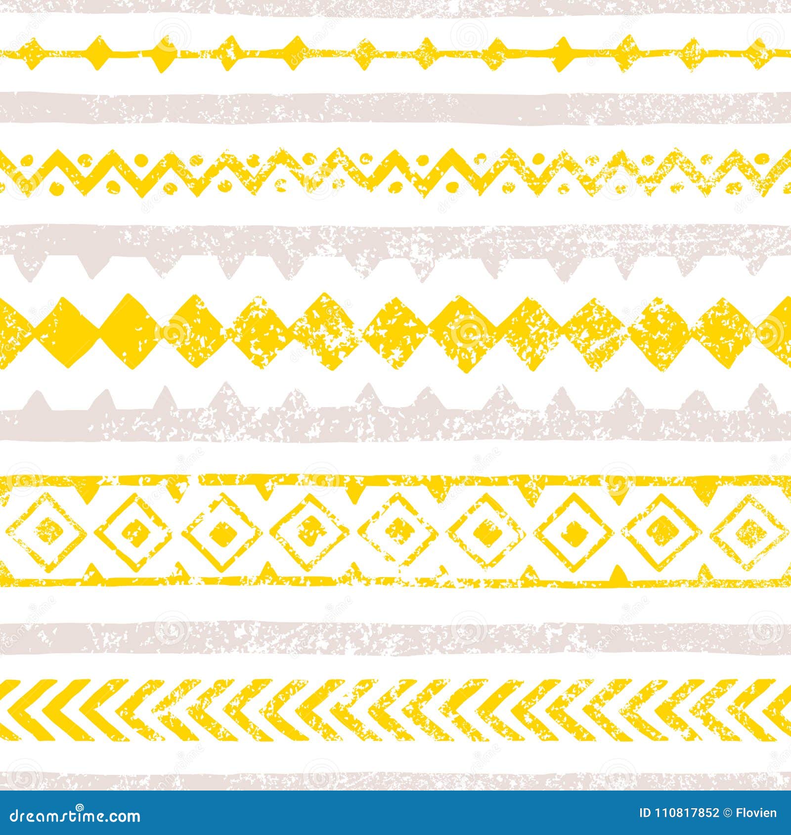 Seamless Vintage Pattern. Horizontal Lines, Multi-colored Geometric ...