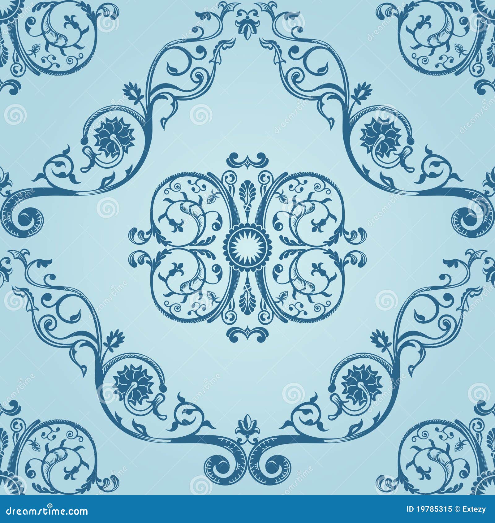 Seamless Vintage Pattern Texture Background Stock Vector - Illustration ...