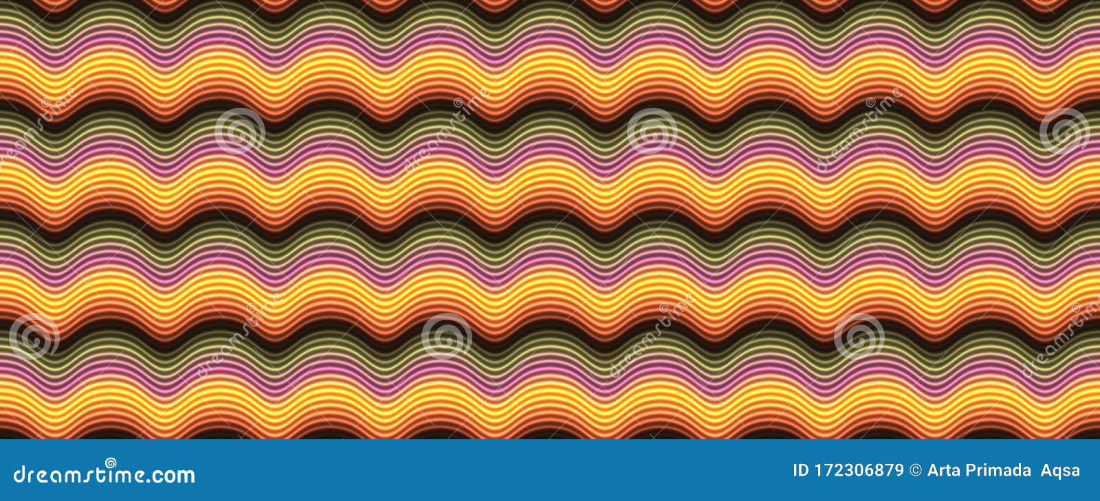 Seamless Vintage Pattern with Waves Stock Image - Image of fashion ...