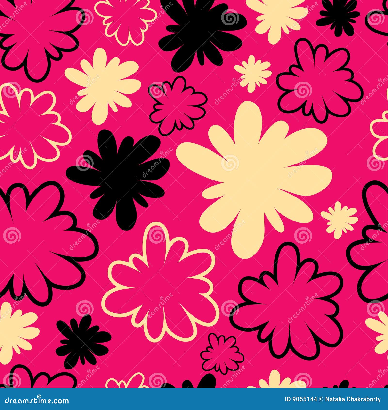 Seamless Vintage Pink Pattern Stock Vector - Illustration of design ...