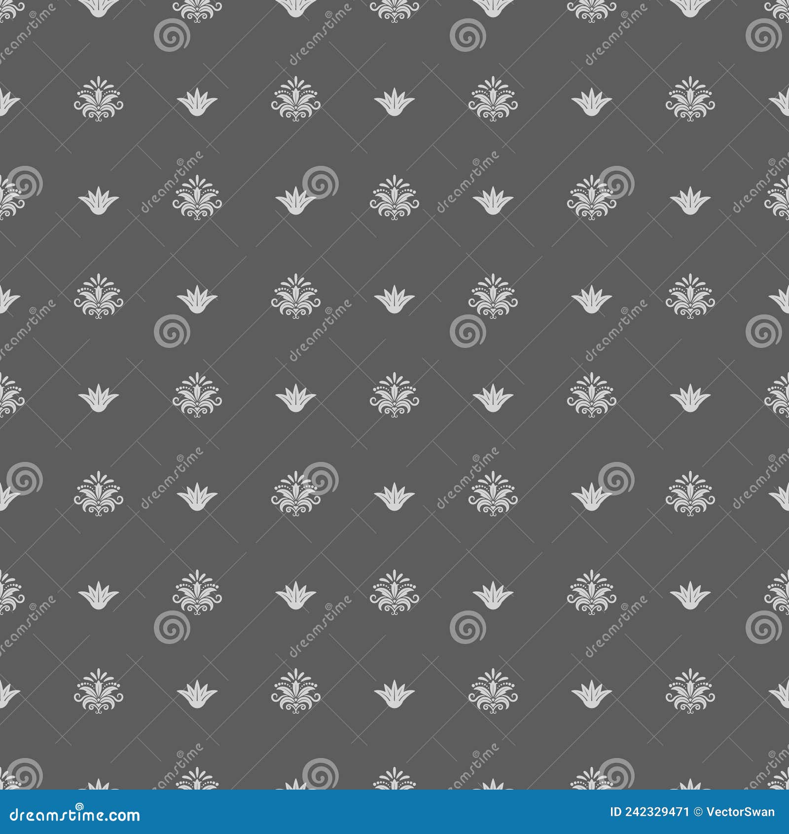 Seamless Vintage Royal Pattern Stock Vector - Illustration of ...