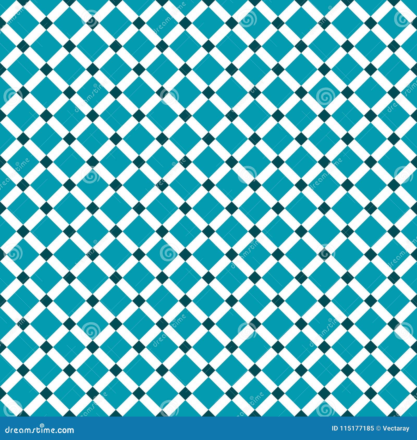 Seamless Vintage Square Check Pattern Background Stock Illustration ...