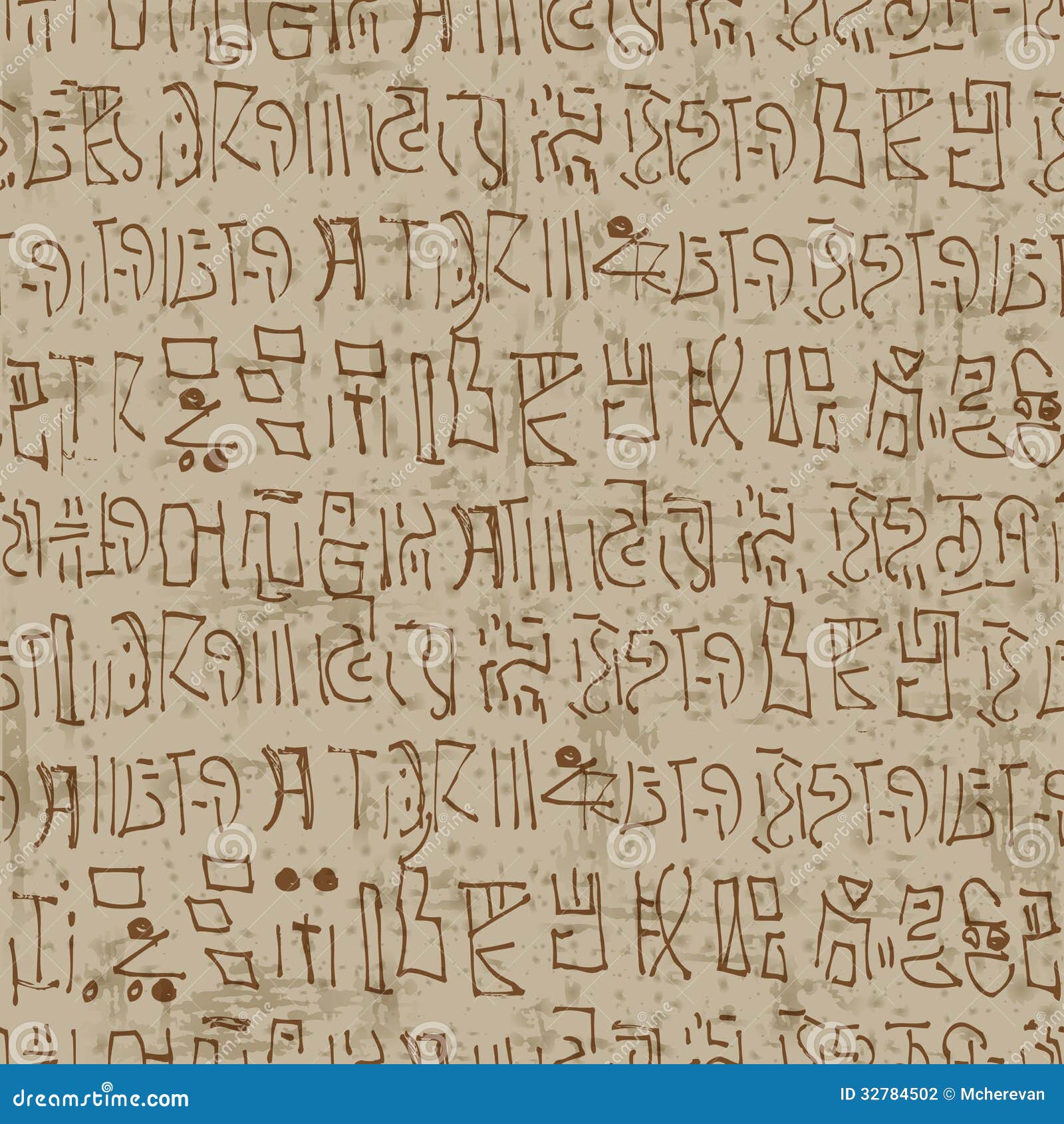 Seamless Vintage Text Pattern on Background Stock Illustration ...