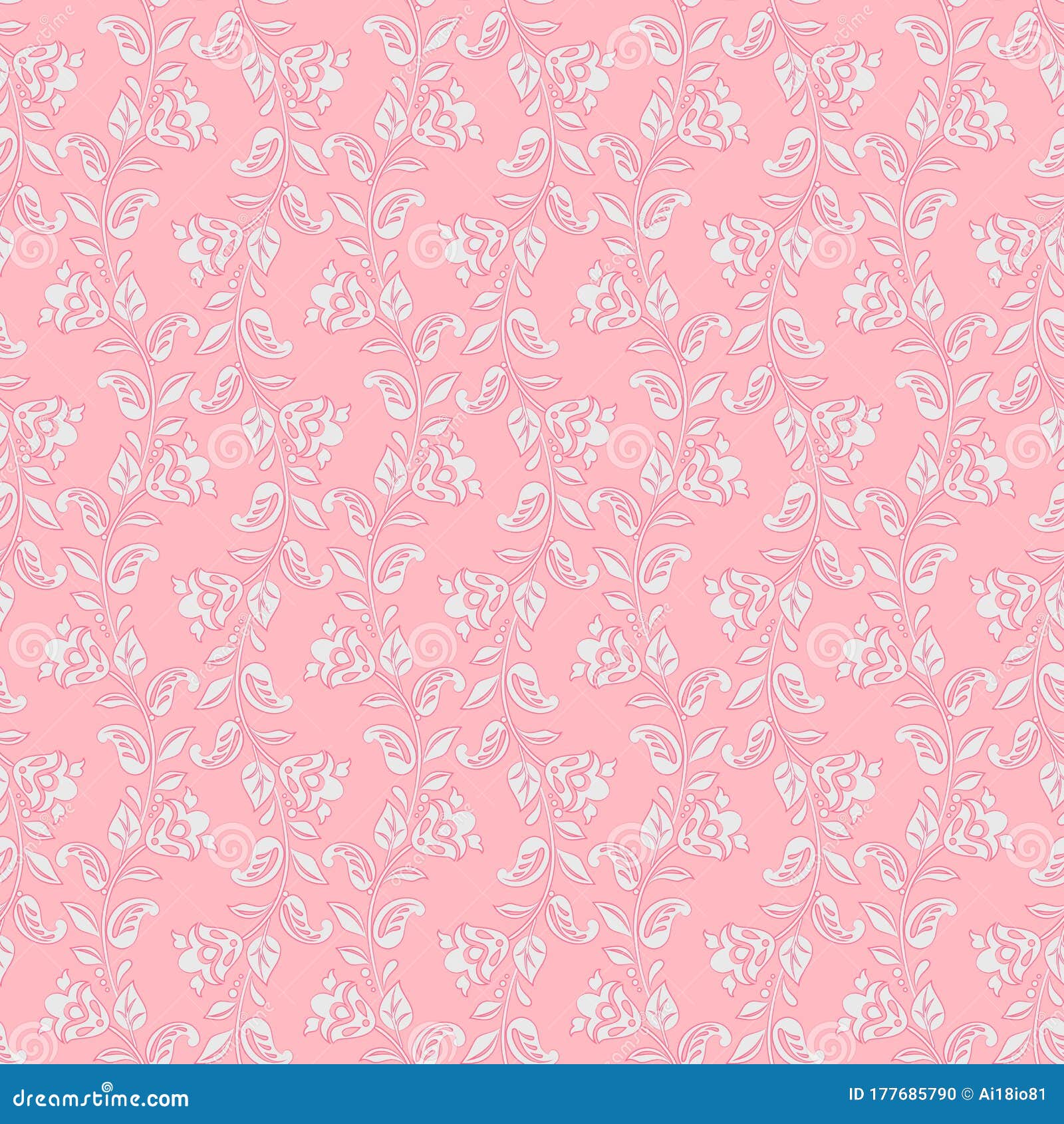 Seamless Vintage Vector Background. Vector Floral Wallpaper. Stock ...
