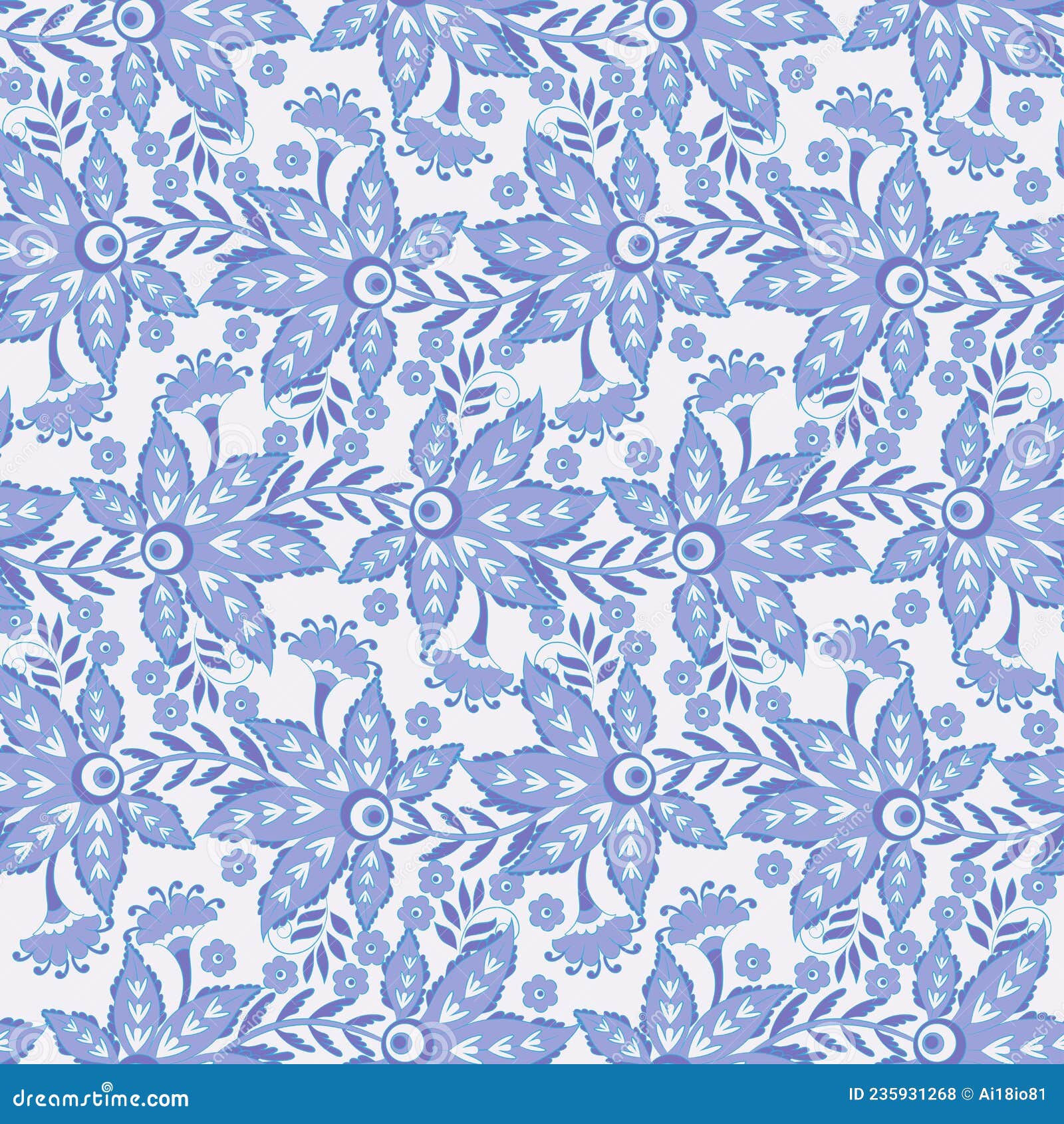 Seamless Vintage Vector Background. Vector Floral Wallpaper. Stock ...