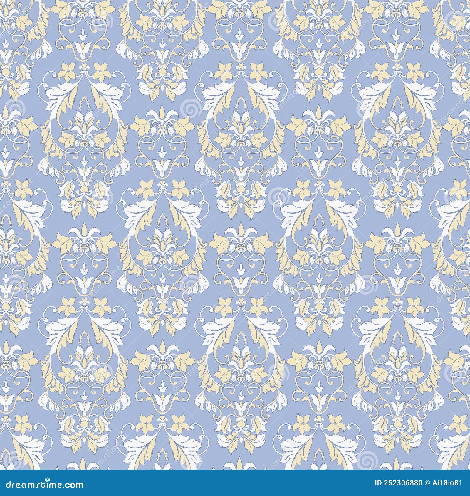 Seamless Vintage Vector Background. Vector Floral Wallpaper Stock ...