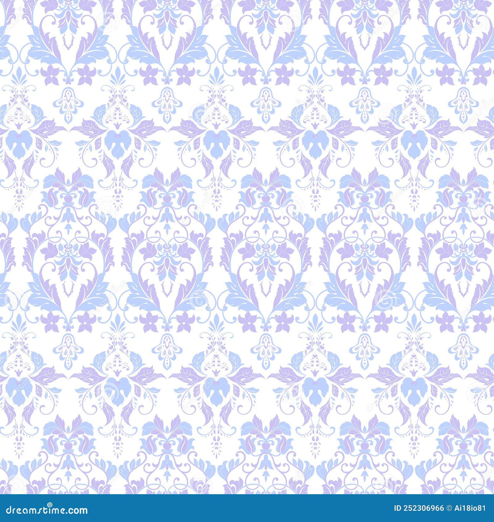 Seamless Vintage Vector Background. Vector Floral Wallpaper Baroque ...