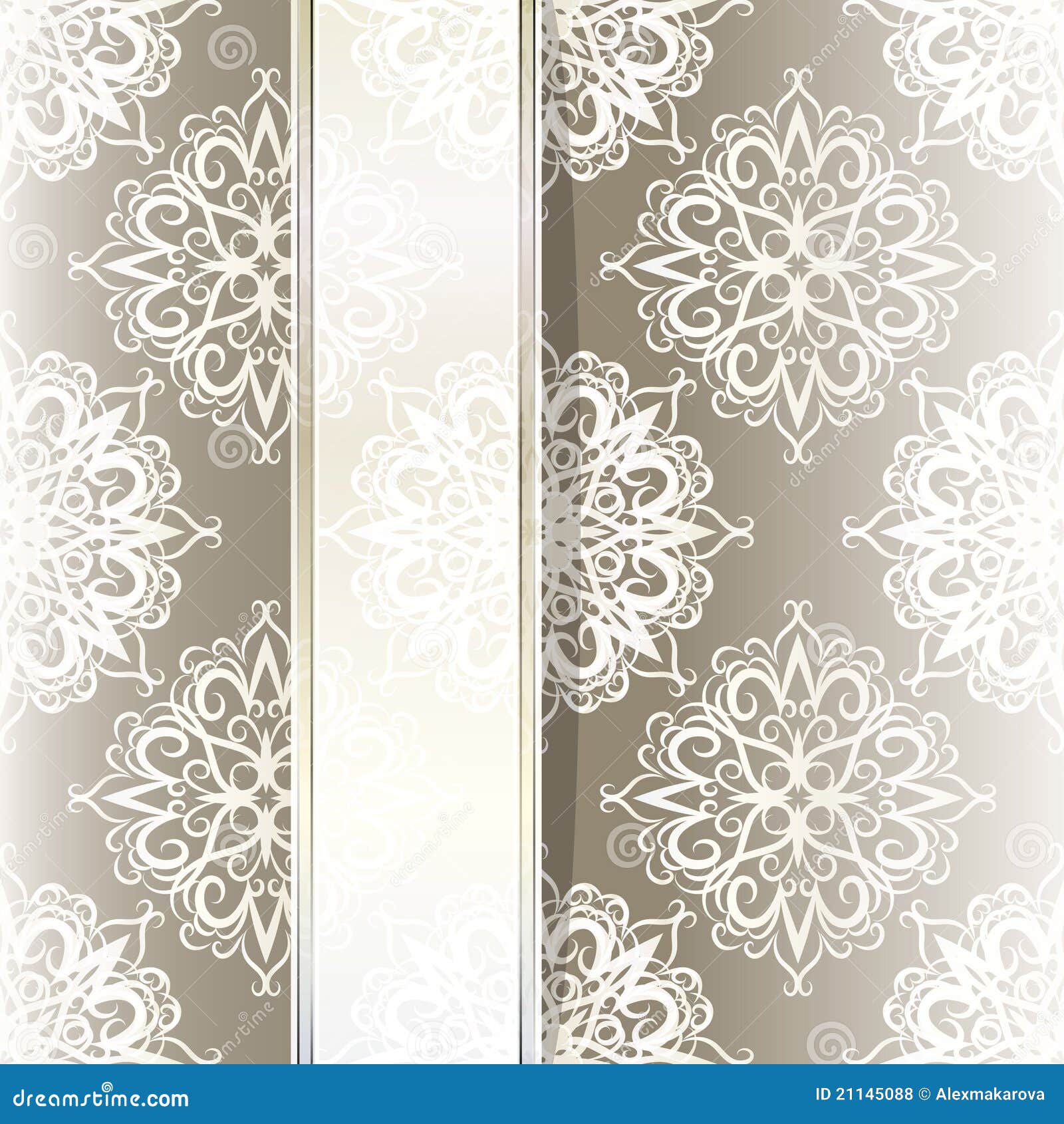 Seamless vintage wallpaper stock vector. Illustration of beautiful ...