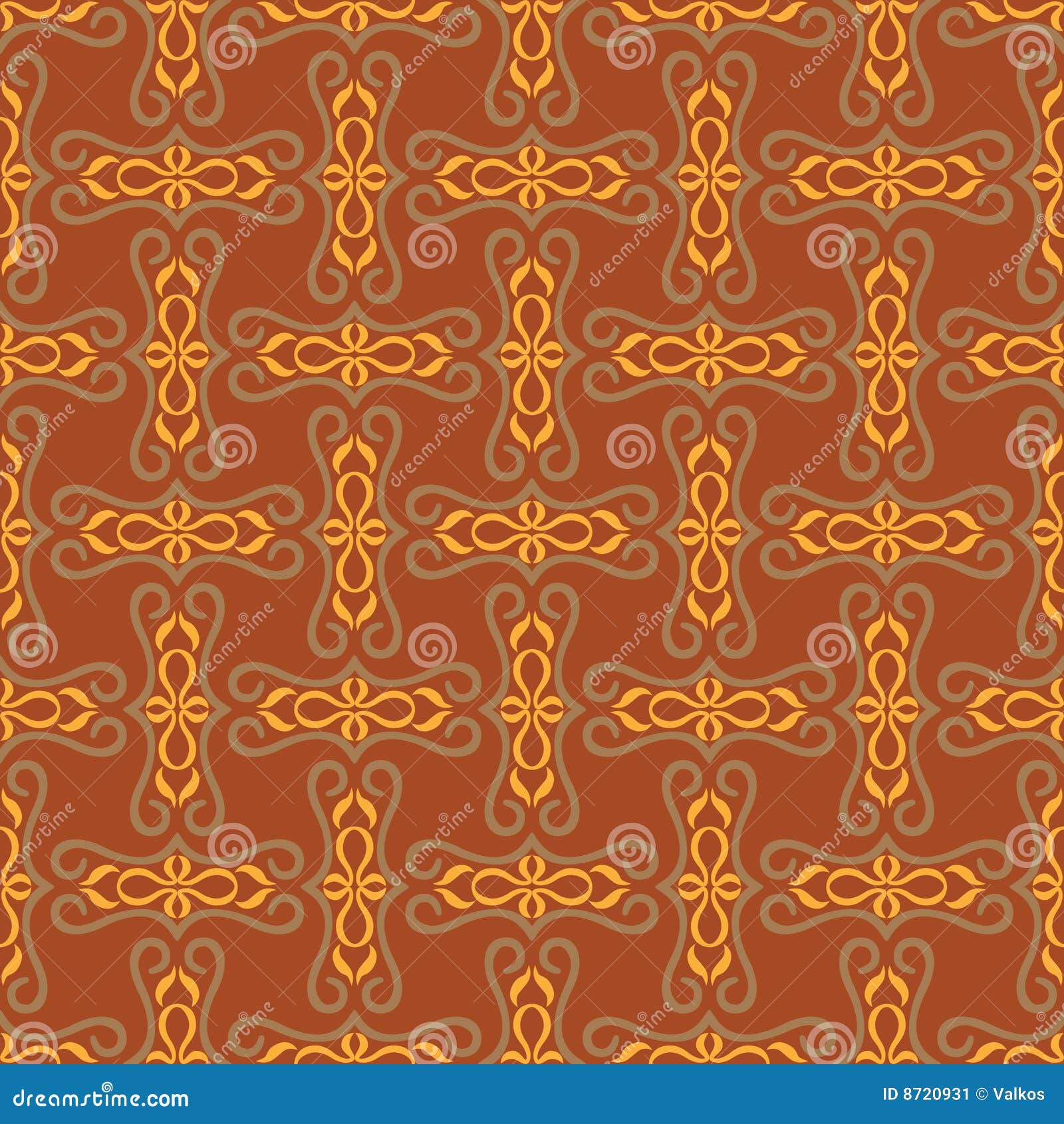 Seamless Vintage Wallpaper Picture. Image: 8720931