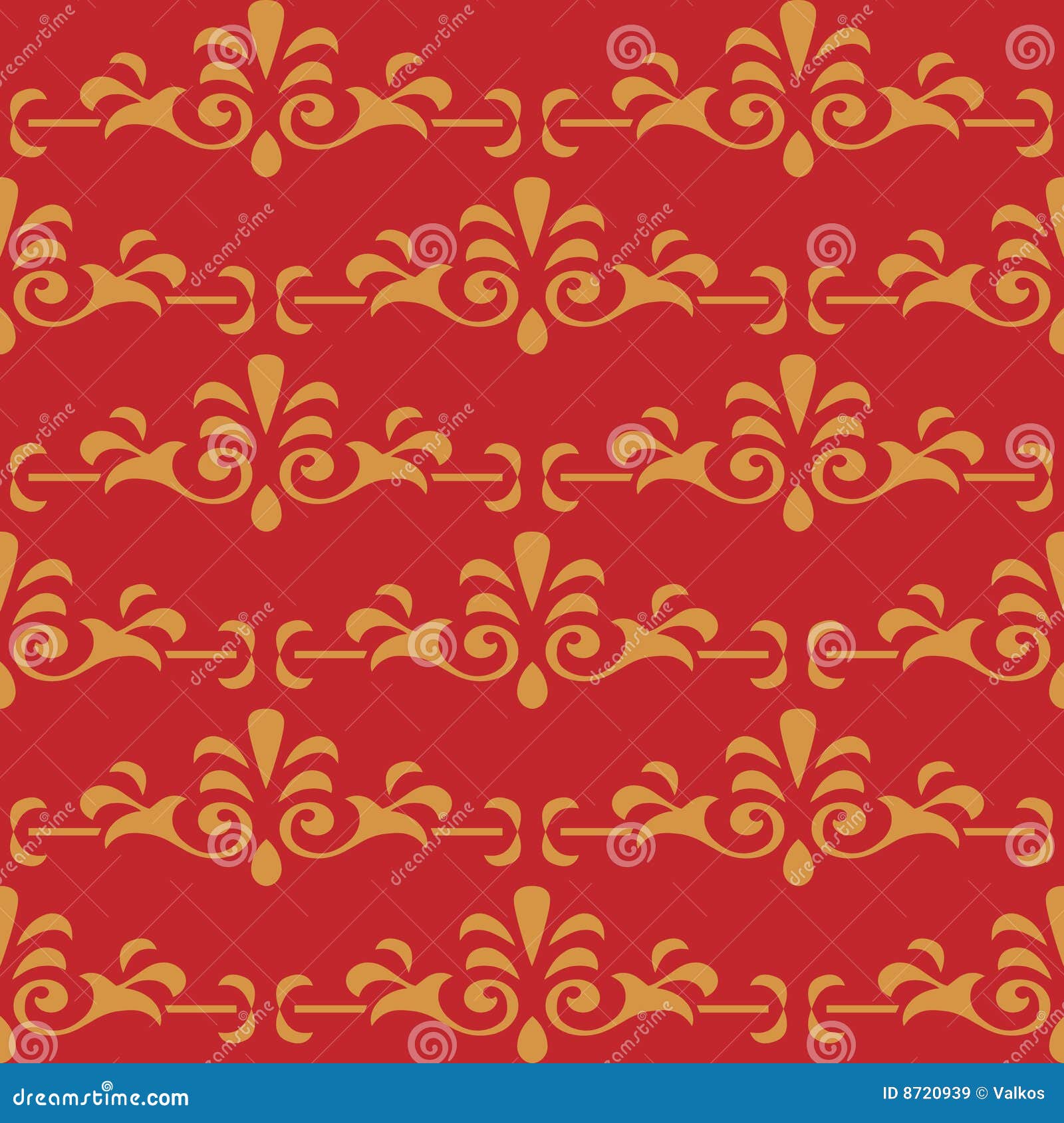 Seamless Vintage Wallpaper Picture. Image: 8720939