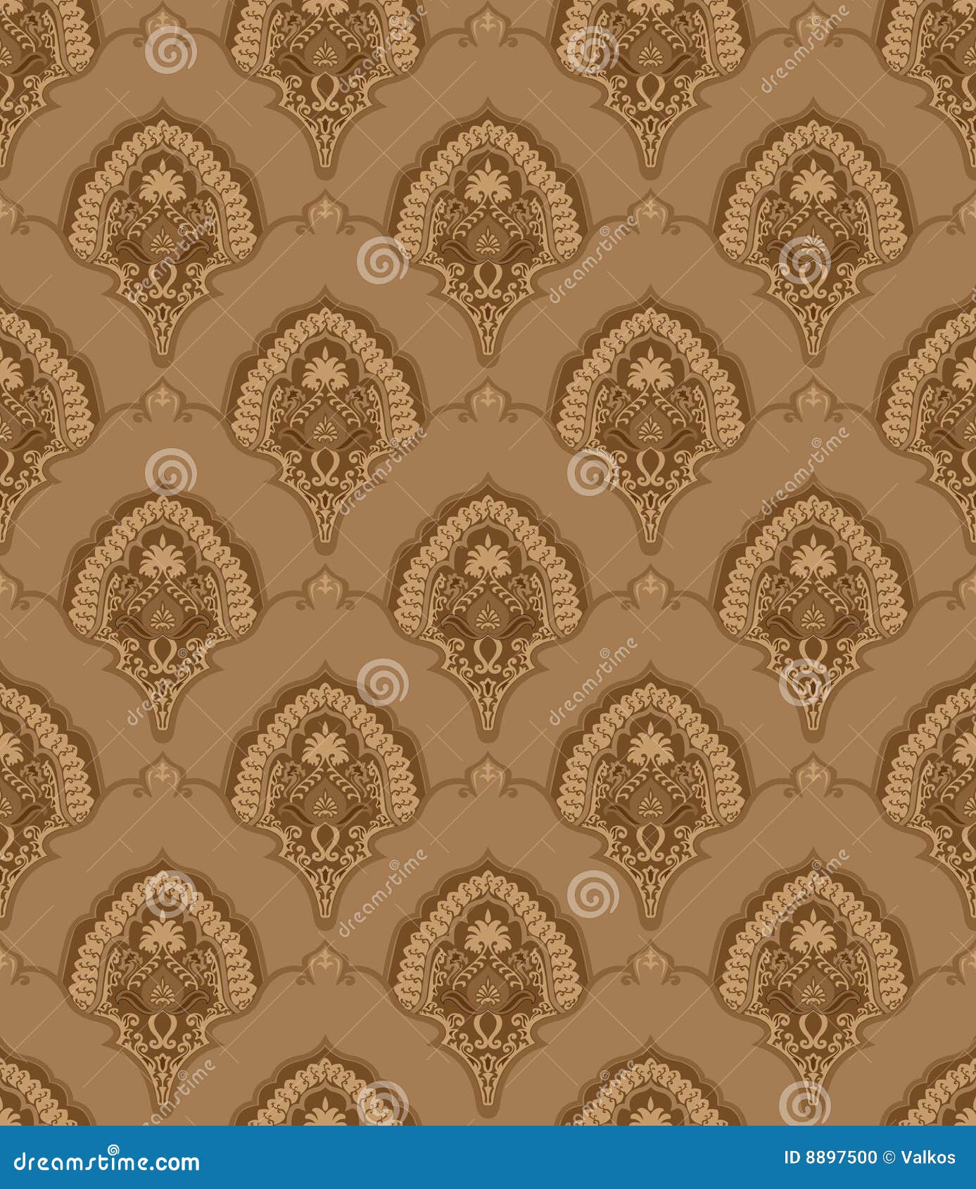 Seamless vintage wallpaper stock vector. Illustration of repeating ...