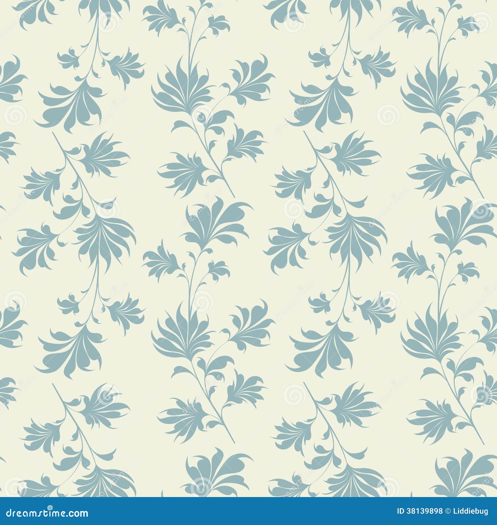 Seamless Vintage Wallpaper Pattern. Stock Illustration | CartoonDealer ...