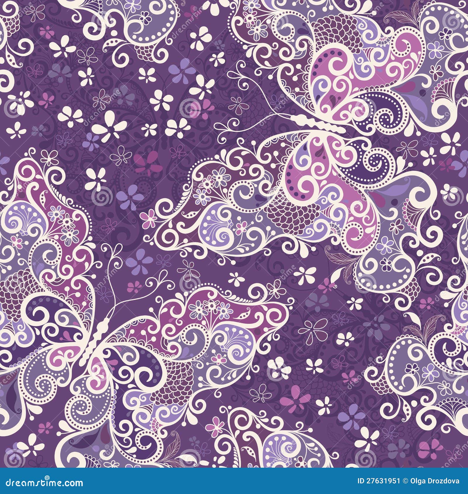 Seamless Violet Motley Pattern Stock Vector - Illustration of lilas ...