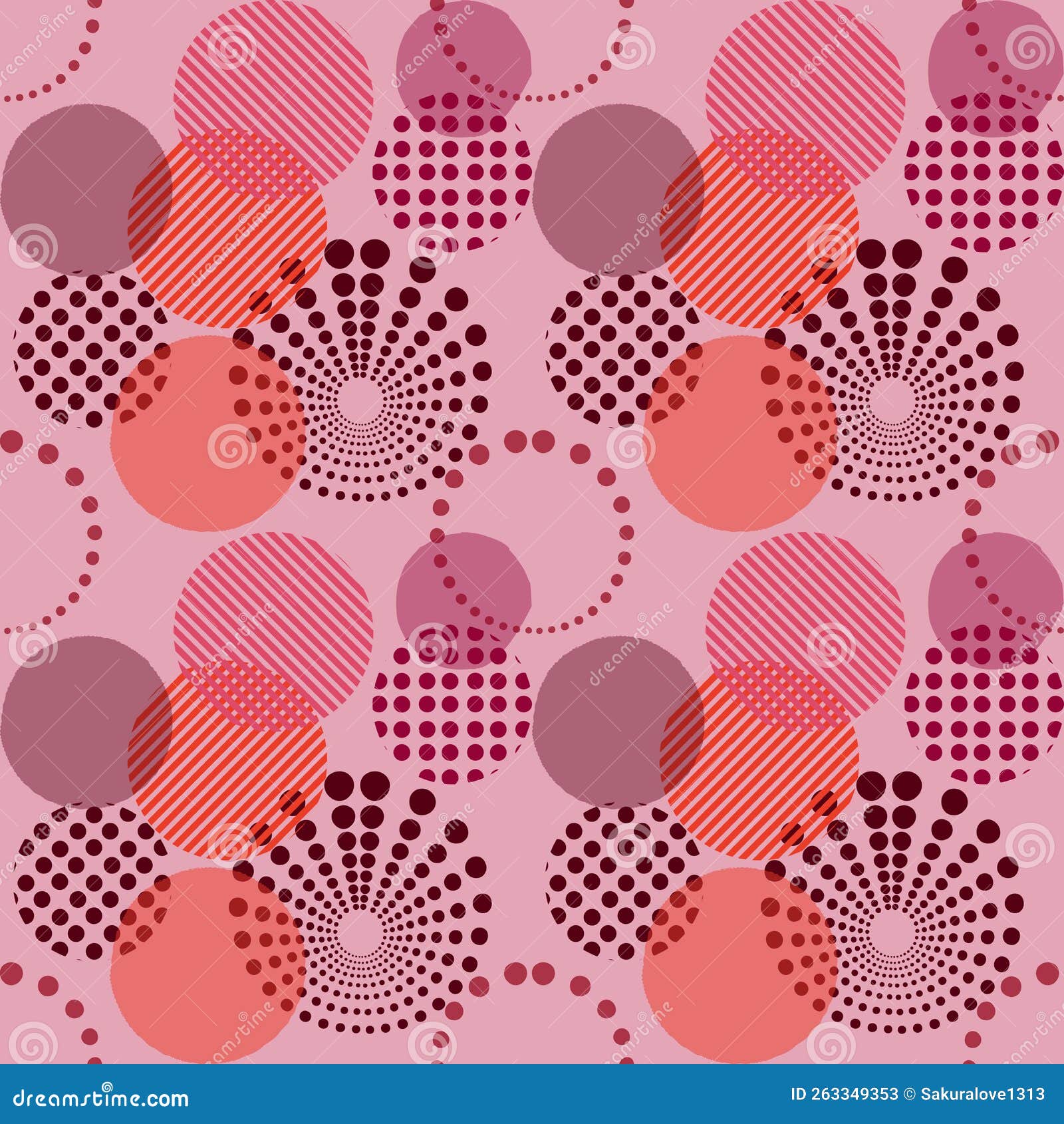 Seamless Viva Magenta Pattern, Color of 2023 Year Stock Vector ...