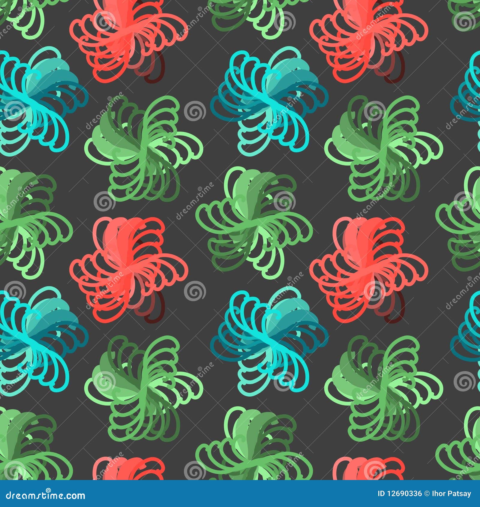 Seamless Vivid Abstract Pattern Stock Vector - Illustration of ...