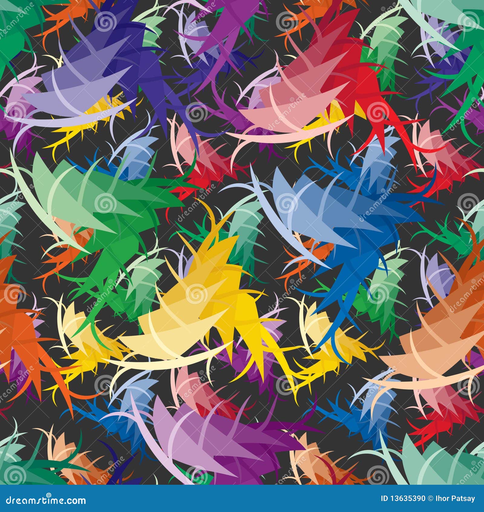 Seamless Vivid Abstract Pattern Stock Vector - Illustration of ...