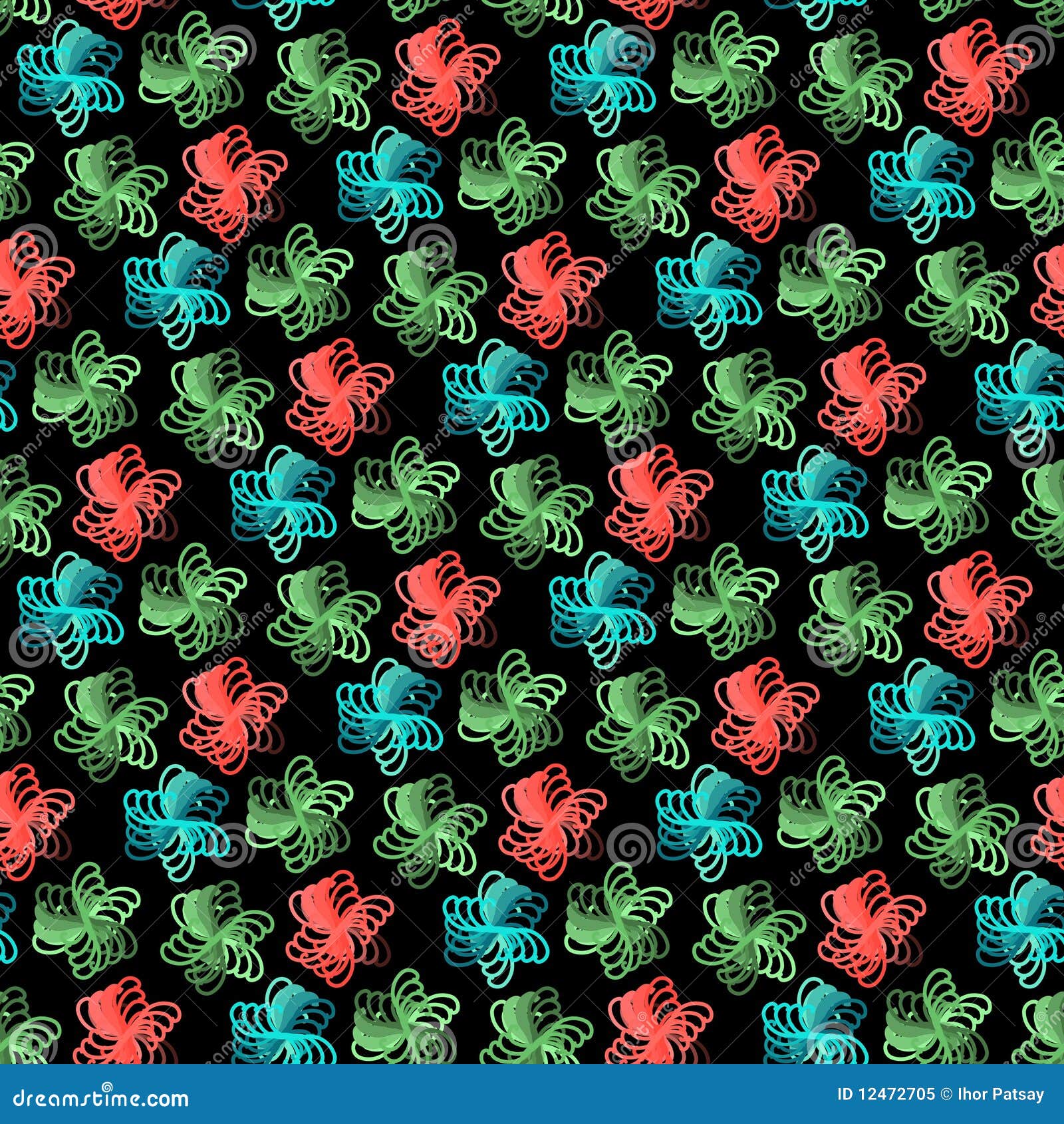 Seamless vivid pattern stock vector. Illustration of propeller - 12472705