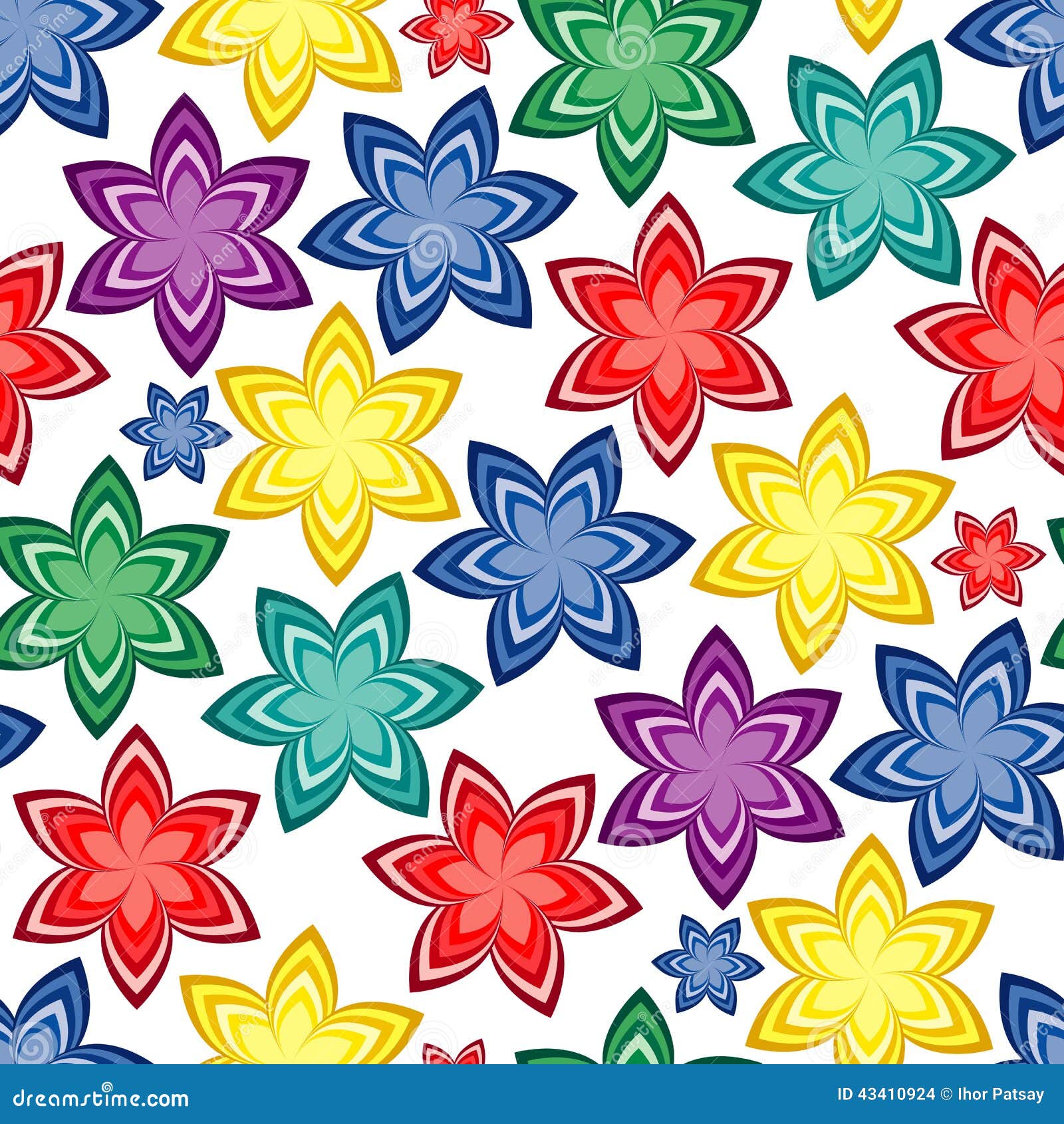 Seamless vivid pattern stock vector. Illustration of repeating - 43410924