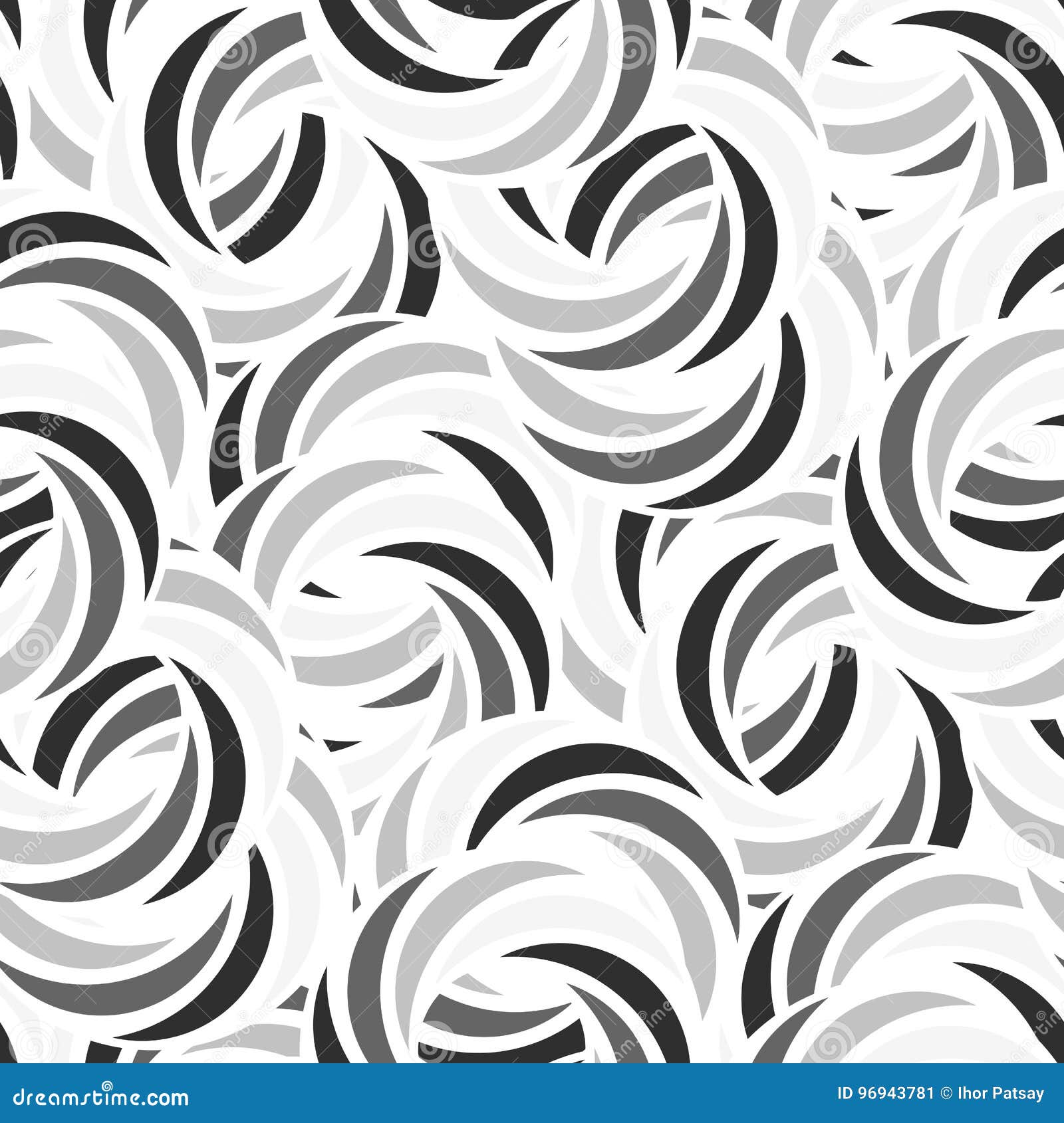 Seamless Vivid Swirl Pattern Stock Vector - Illustration of background ...