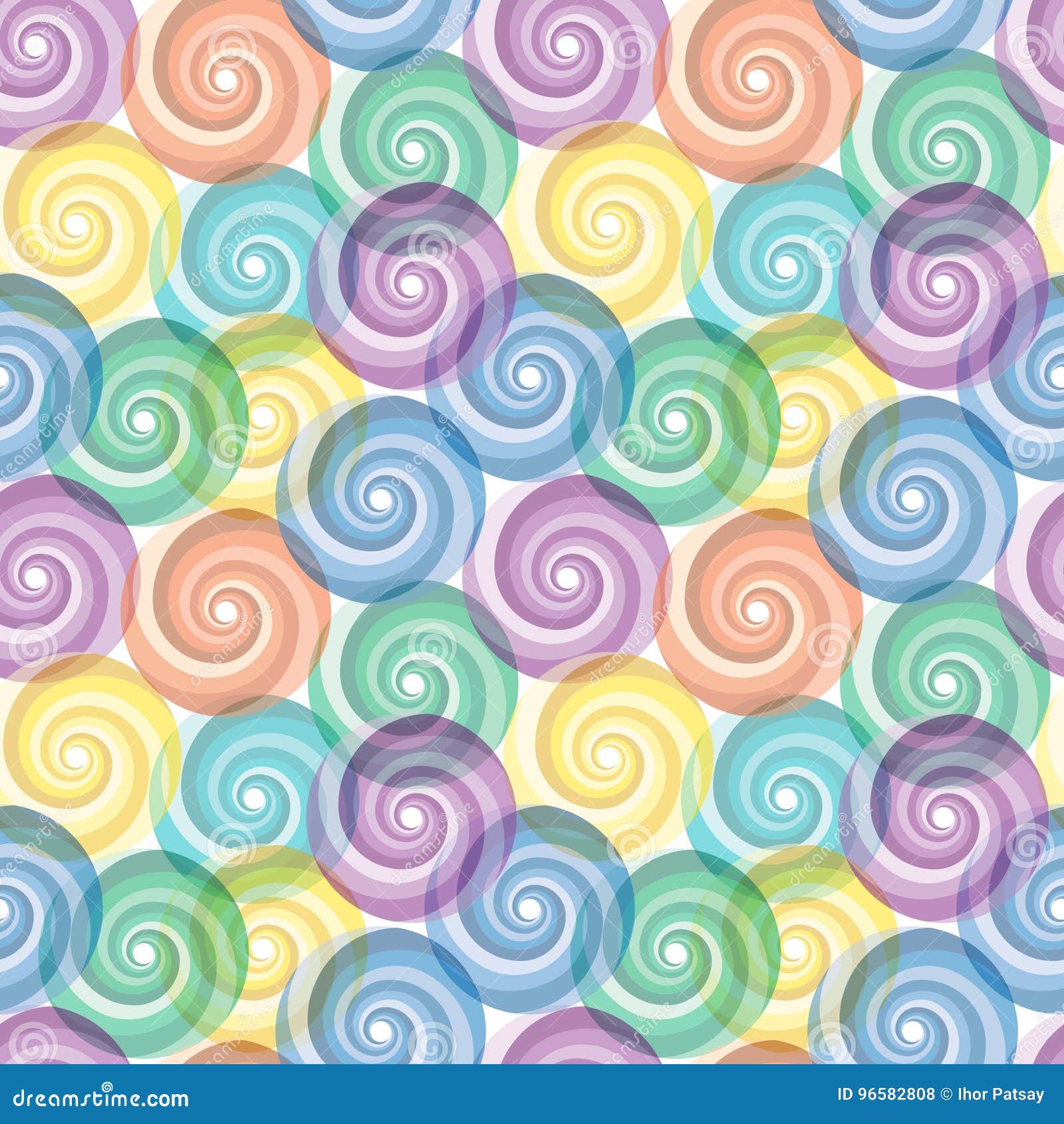 Seamless Vivid Swirl Pattern Stock Vector - Illustration of element ...