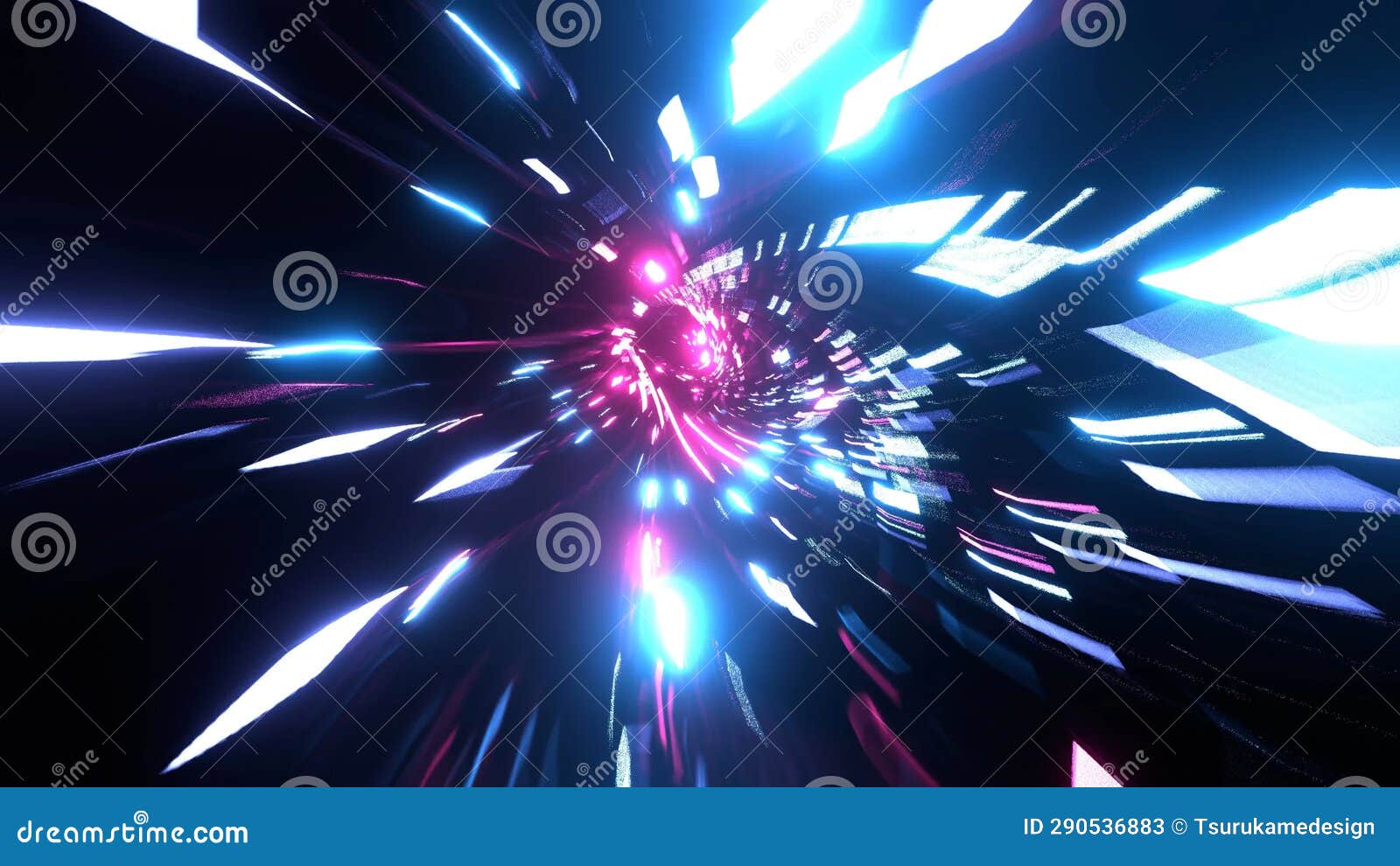 Seamless VJ Loop with Blue and Pink Neon Lights. Stock Video - Video of ...