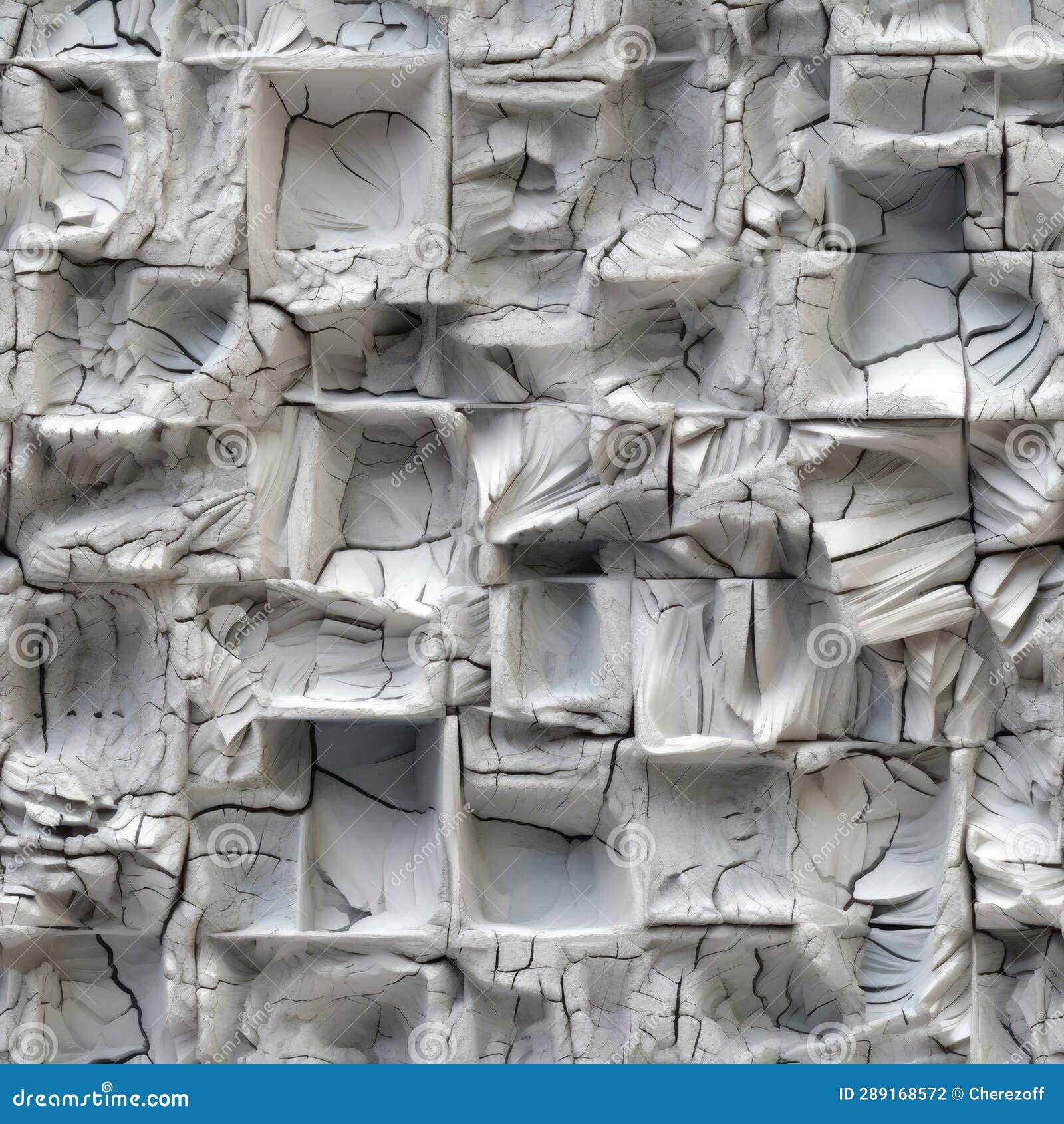 Seamless. Volumetric Gypsum Wall Stock Illustration - Illustration of ...