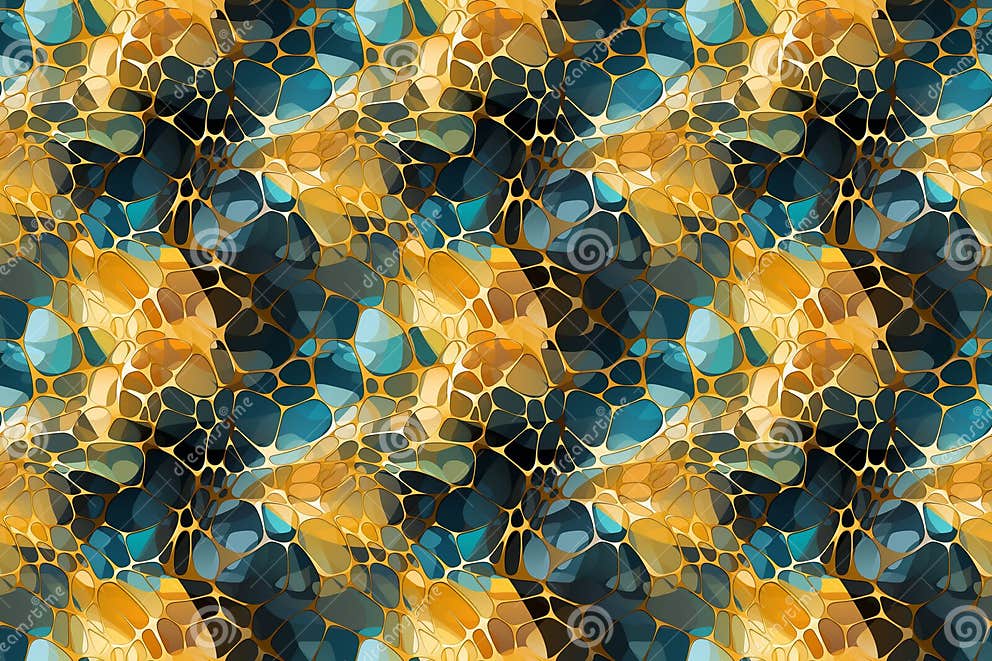Seamless Voronoi Pattern Backgrownd Stock Illustration - Illustration ...