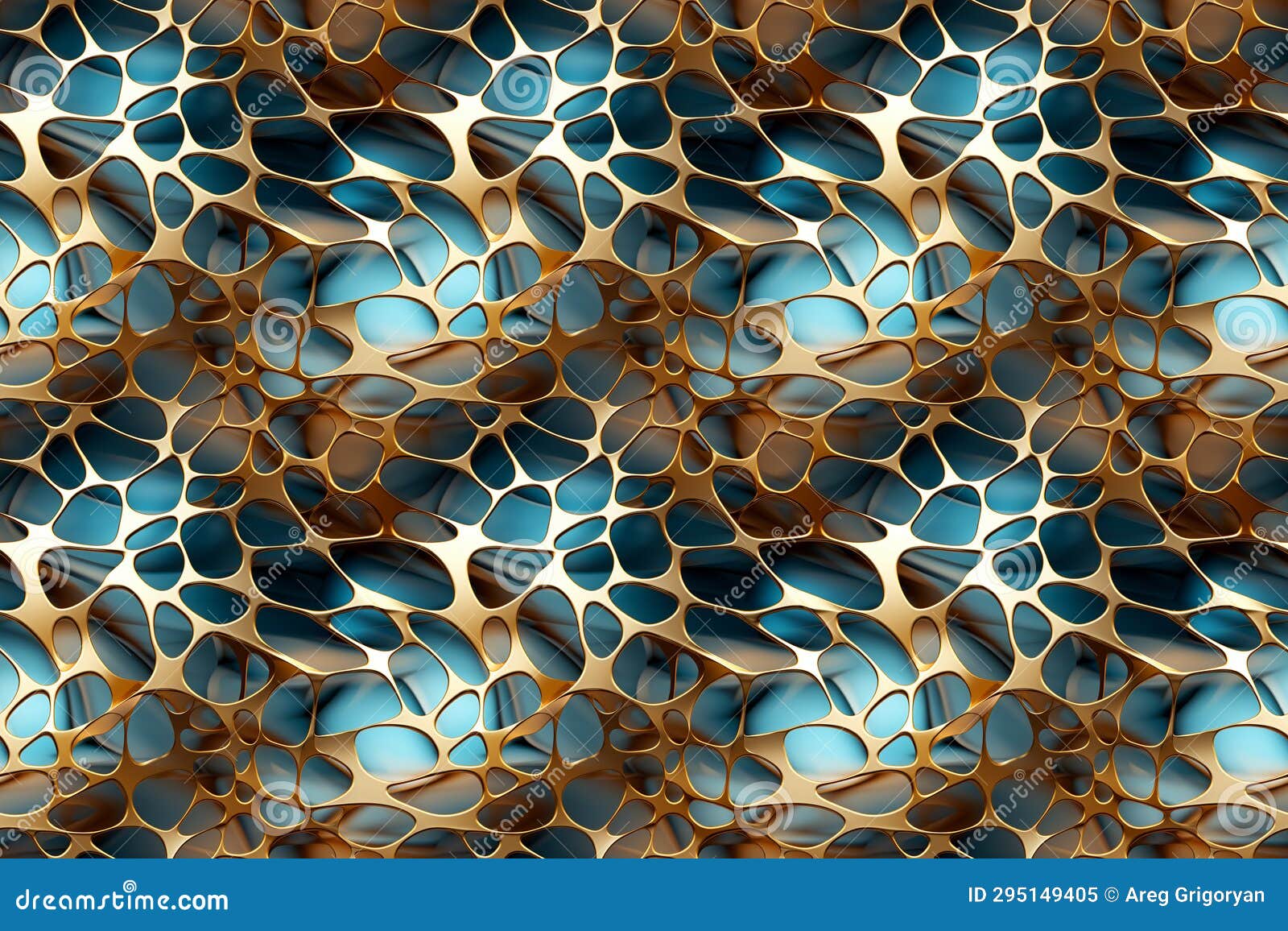 Seamless Voronoi Pattern Backgrownd Stock Illustration - Illustration ...