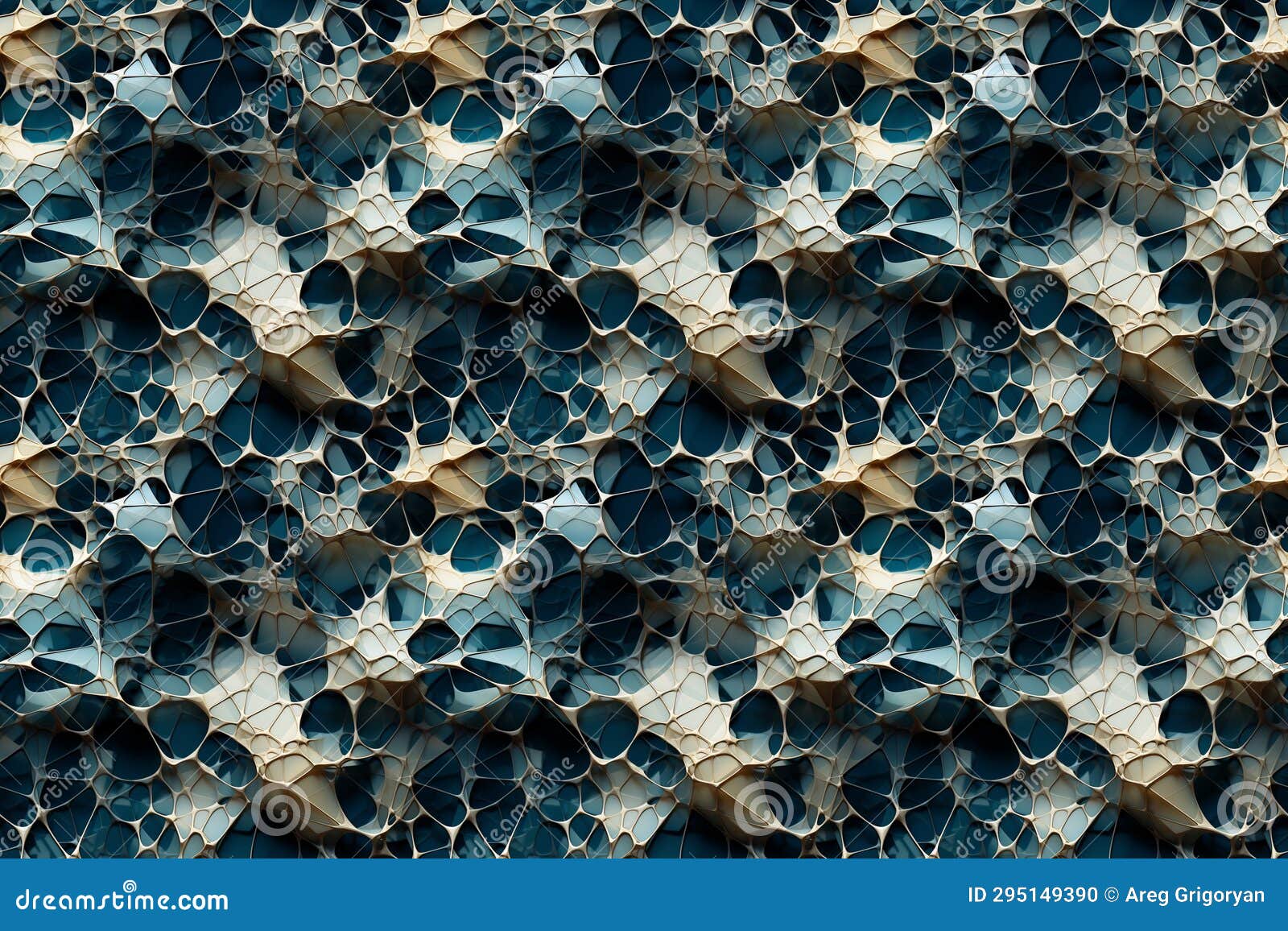 Seamless Voronoi Pattern Backgrownd Stock Illustration - Illustration ...