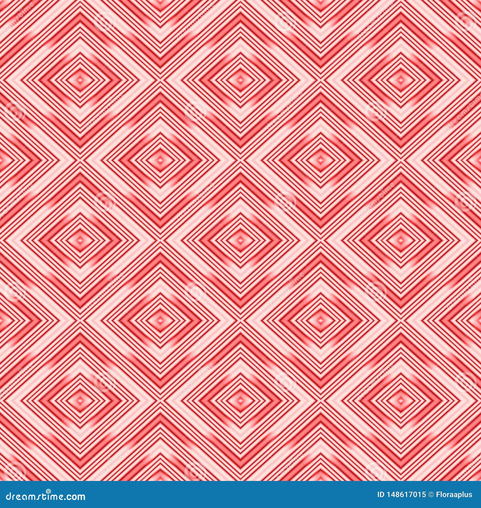 Seamless Wall-paper Rhombuses, Red Geometrical Pattern Stock ...