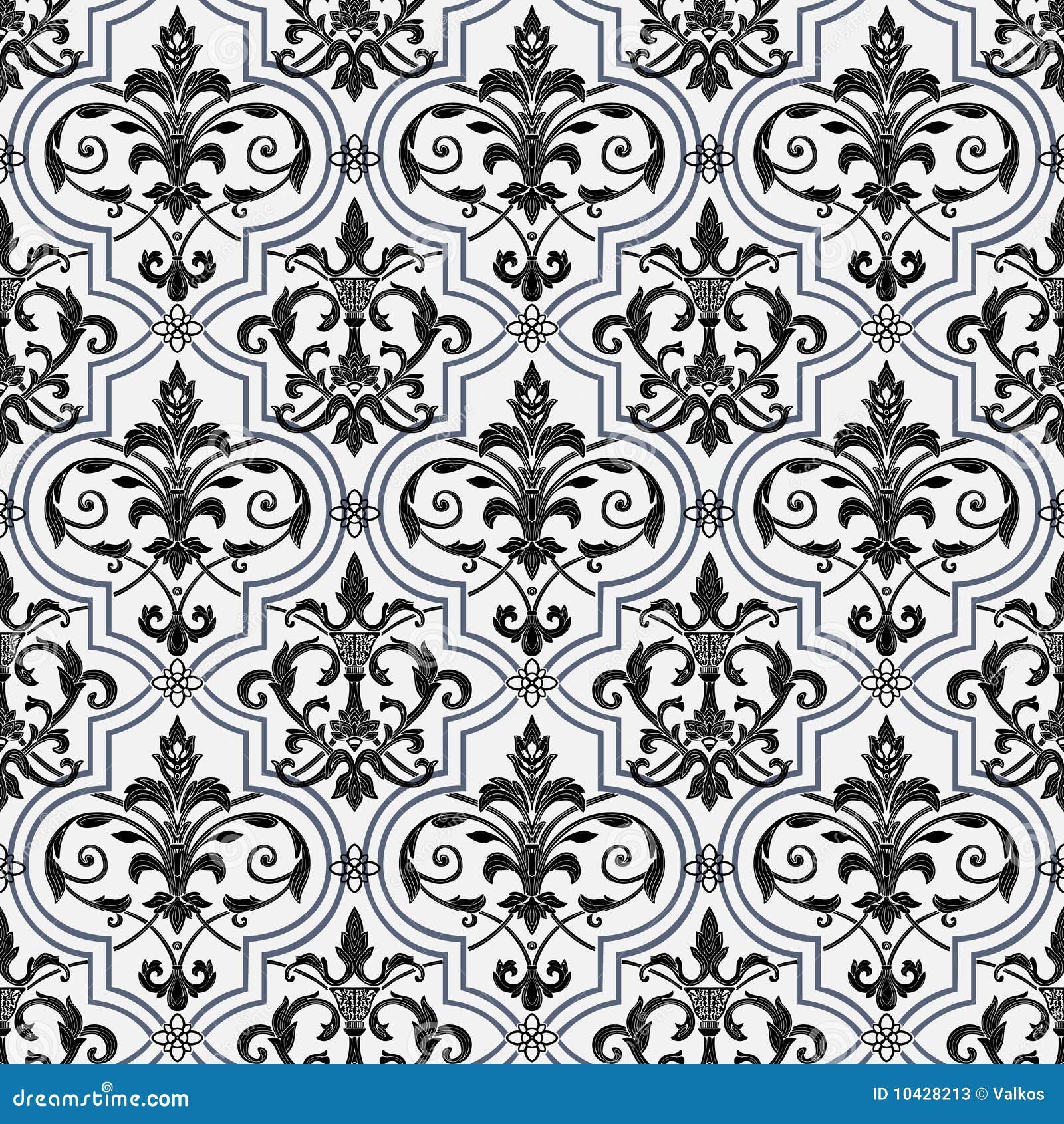 Seamless wallpaper stock vector. Illustration of background - 10428213