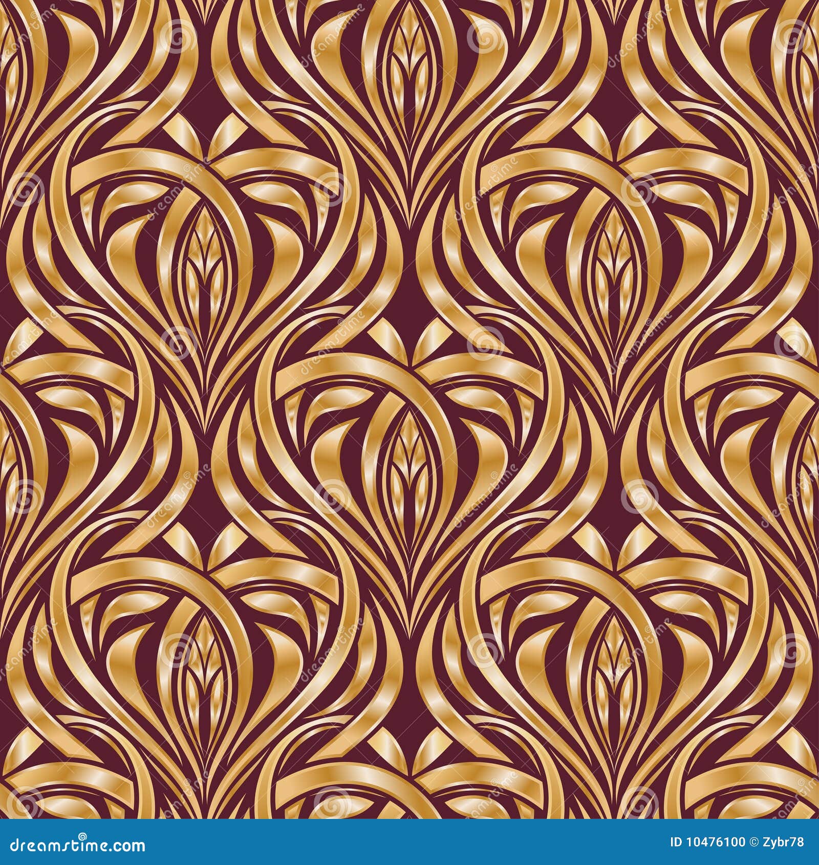 Seamless wallpaper stock vector. Illustration of decor - 10476100