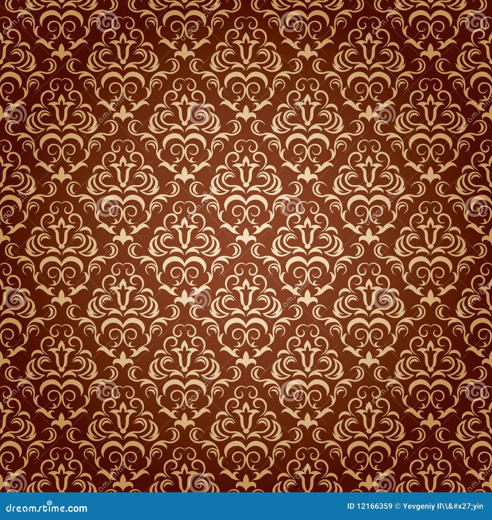 Seamless wallpaper stock vector. Illustration of curve - 12166359