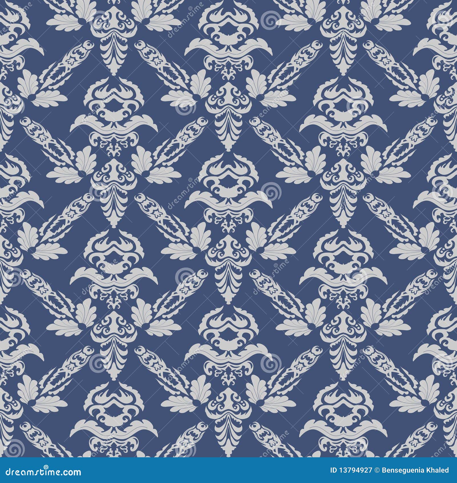 Seamless wallpaper stock vector. Illustration of texture - 13794927