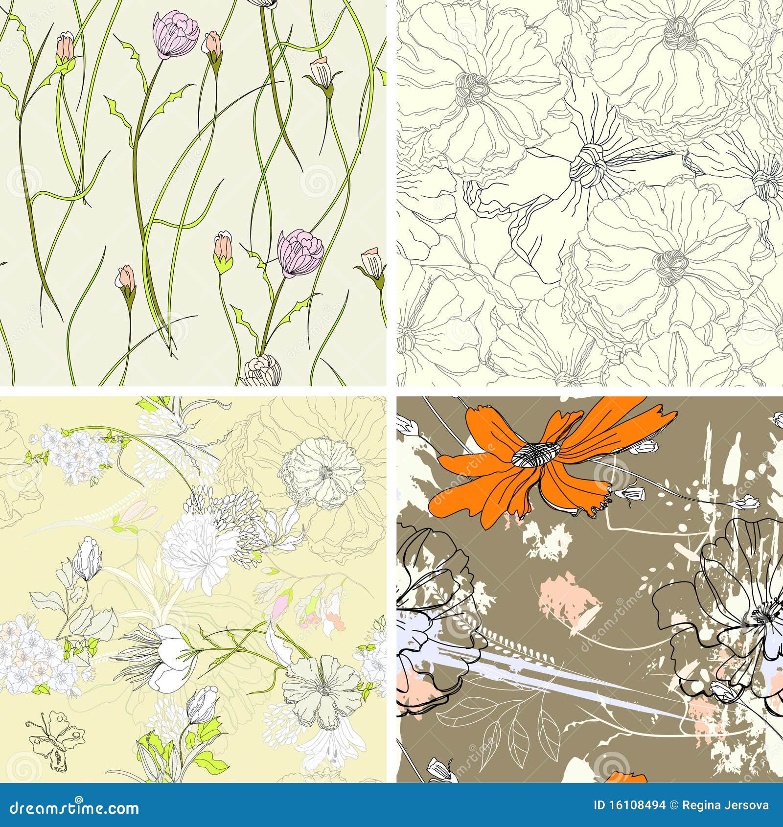 Seamless wallpaper stock vector. Illustration of graphic - 16108494